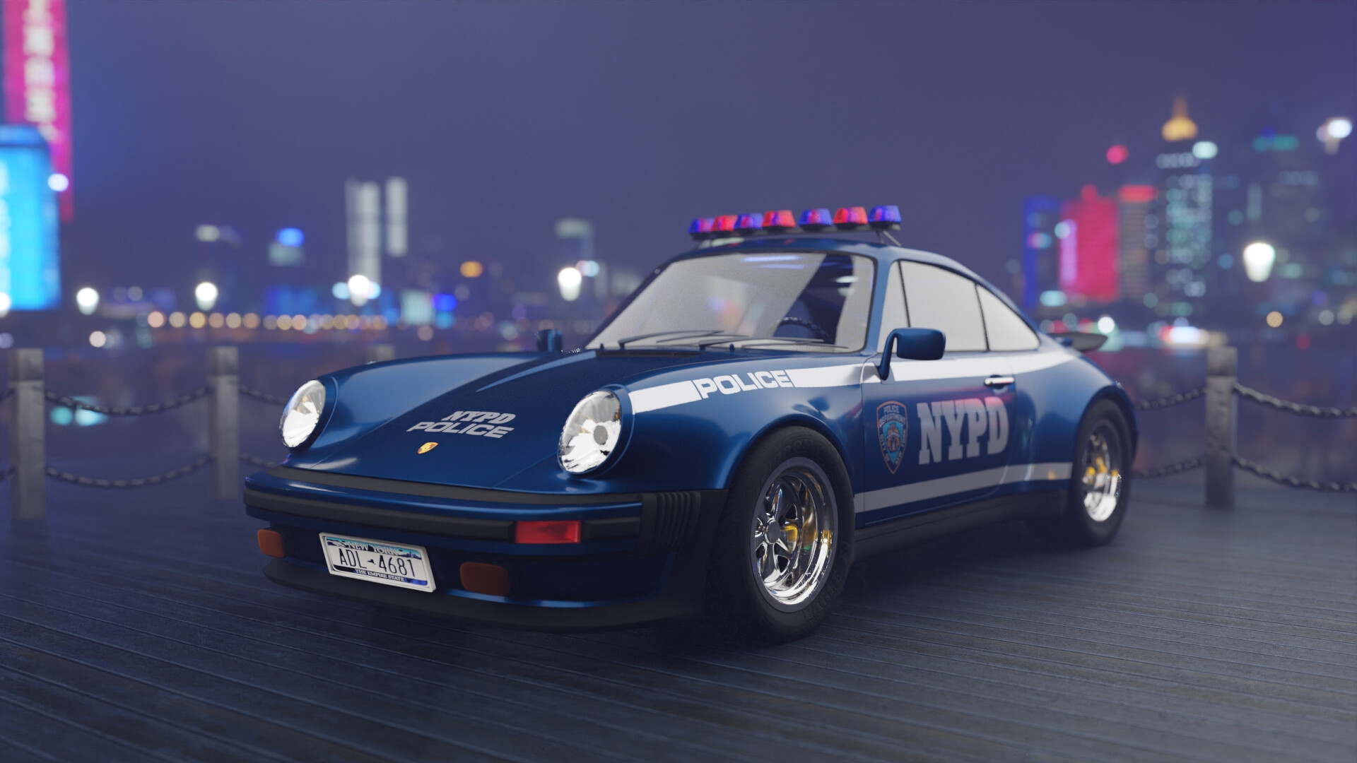 ArtStation - Porshe 911 NYPD
