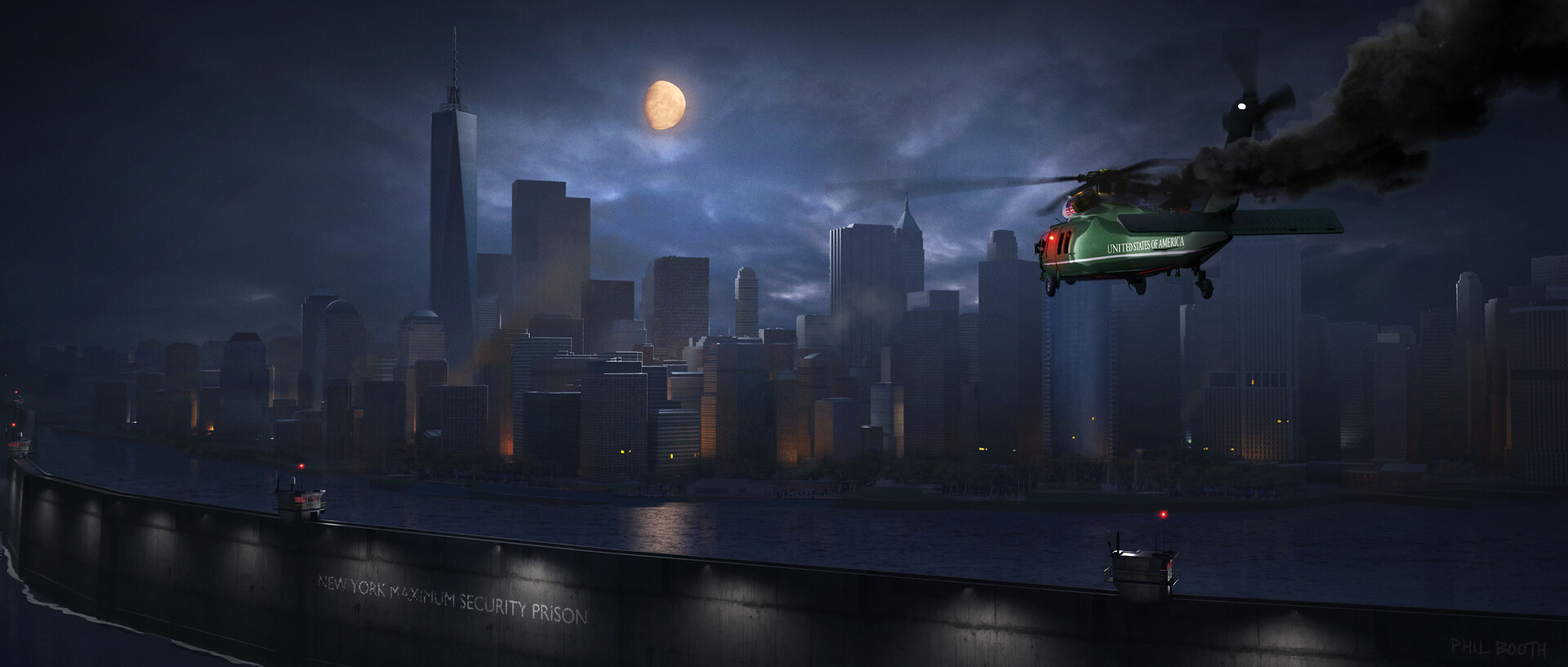 ArtStation - Escape from New York - Going Down