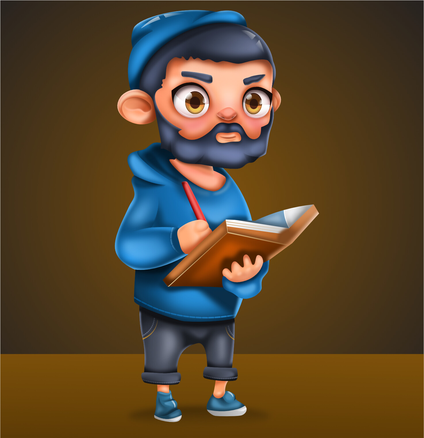 ArtStation - Notebook guy_Character design