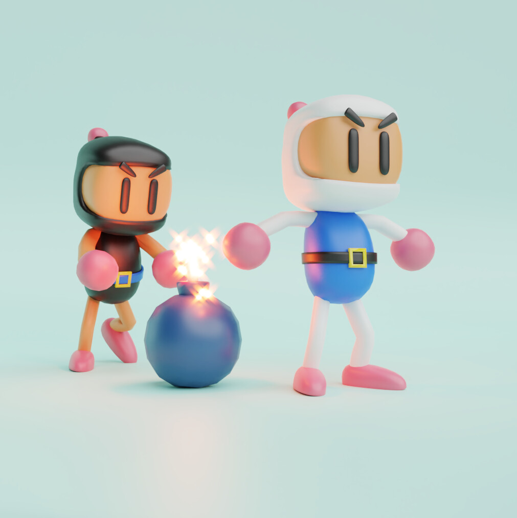 ArtStation - Bomberman Scene