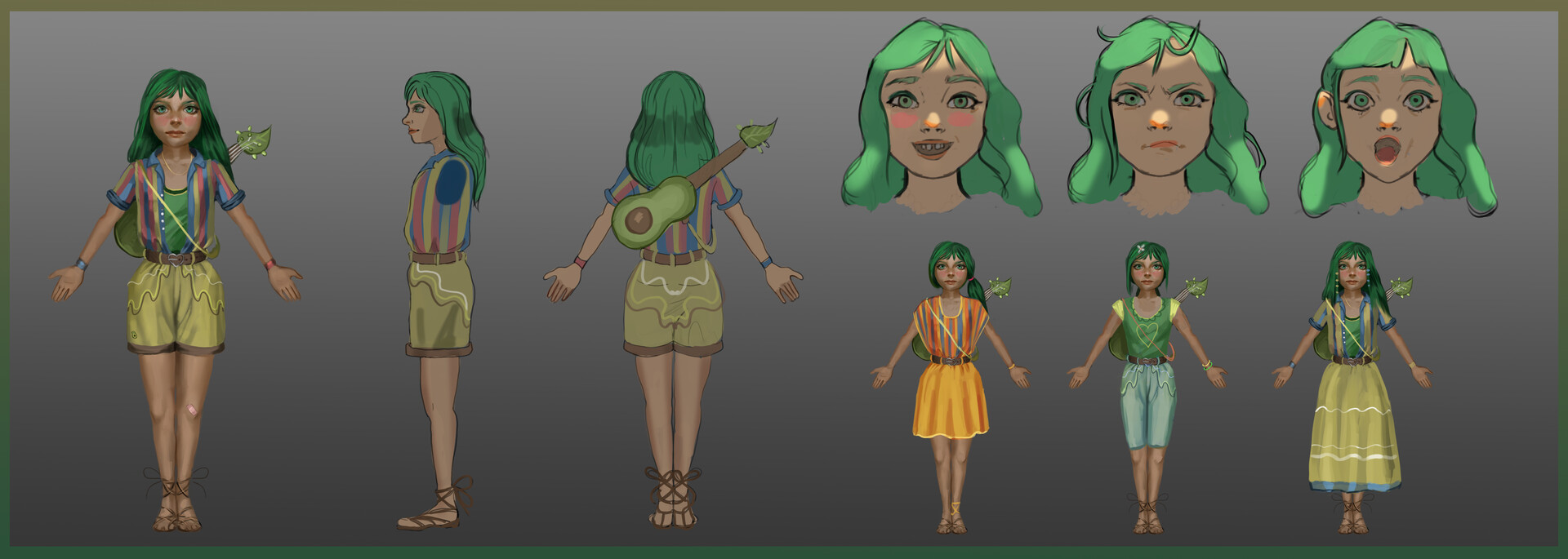 ArtStation - Avocado Girl - Concept