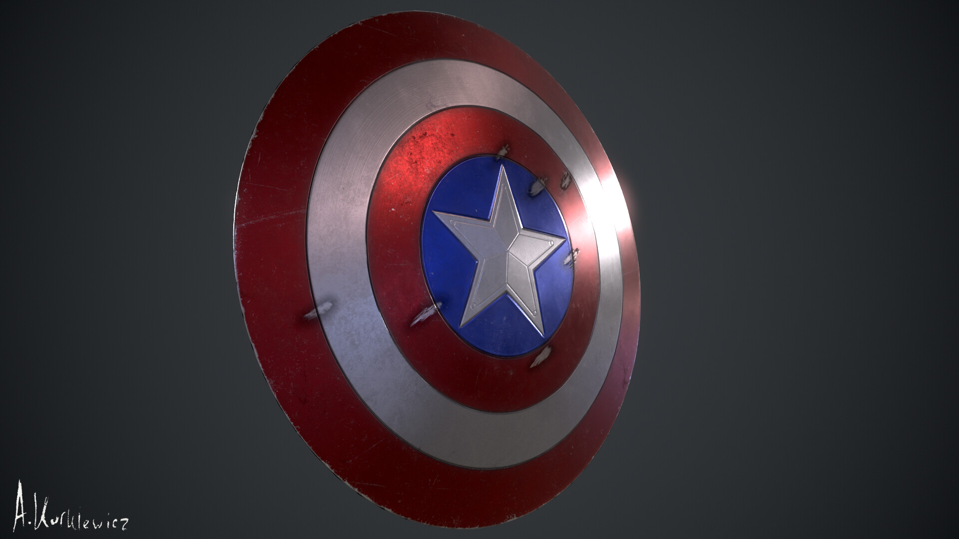 Aleksander Kurkiewicz - Captain America Shield