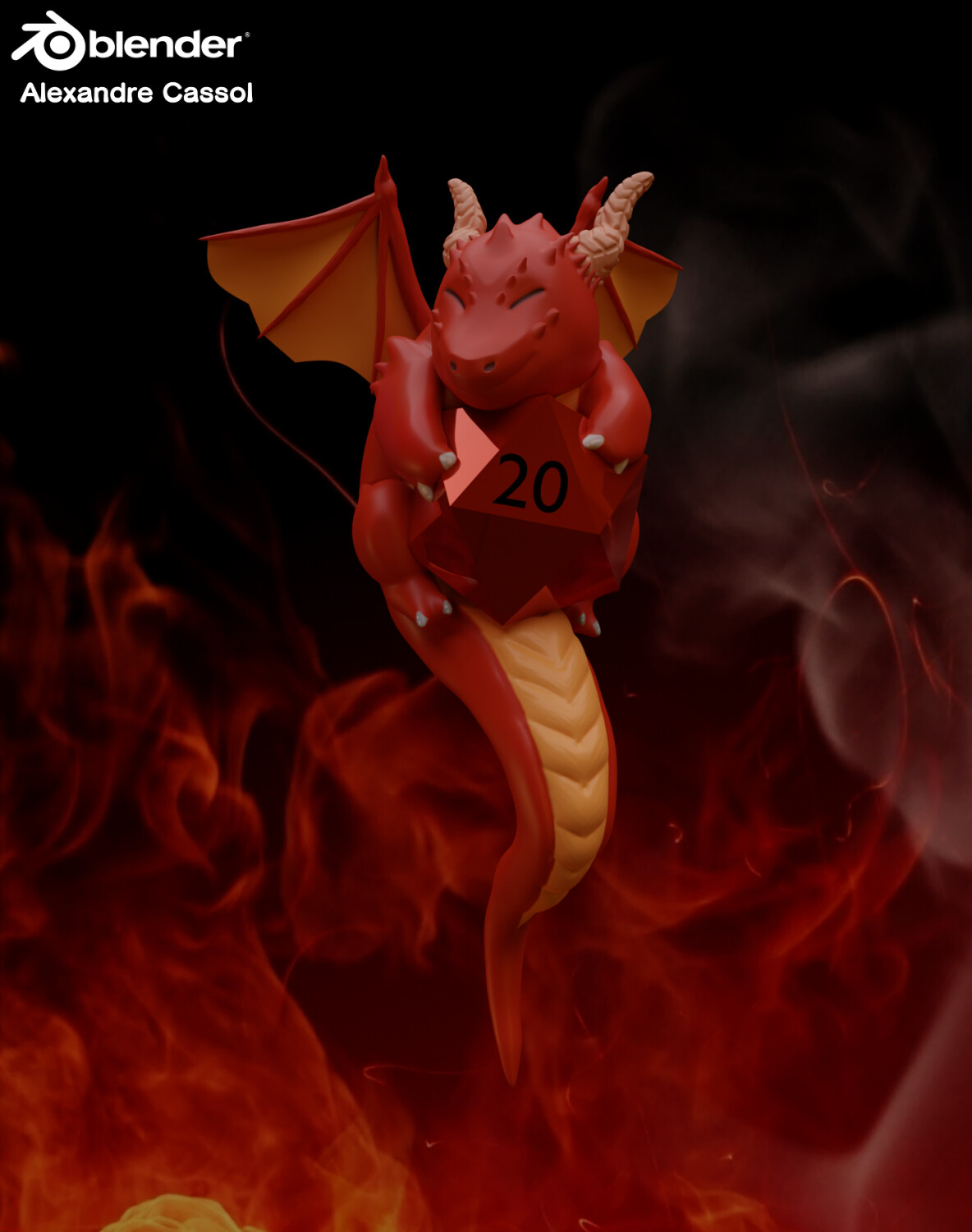 ArtStation - Red Dragon Dice