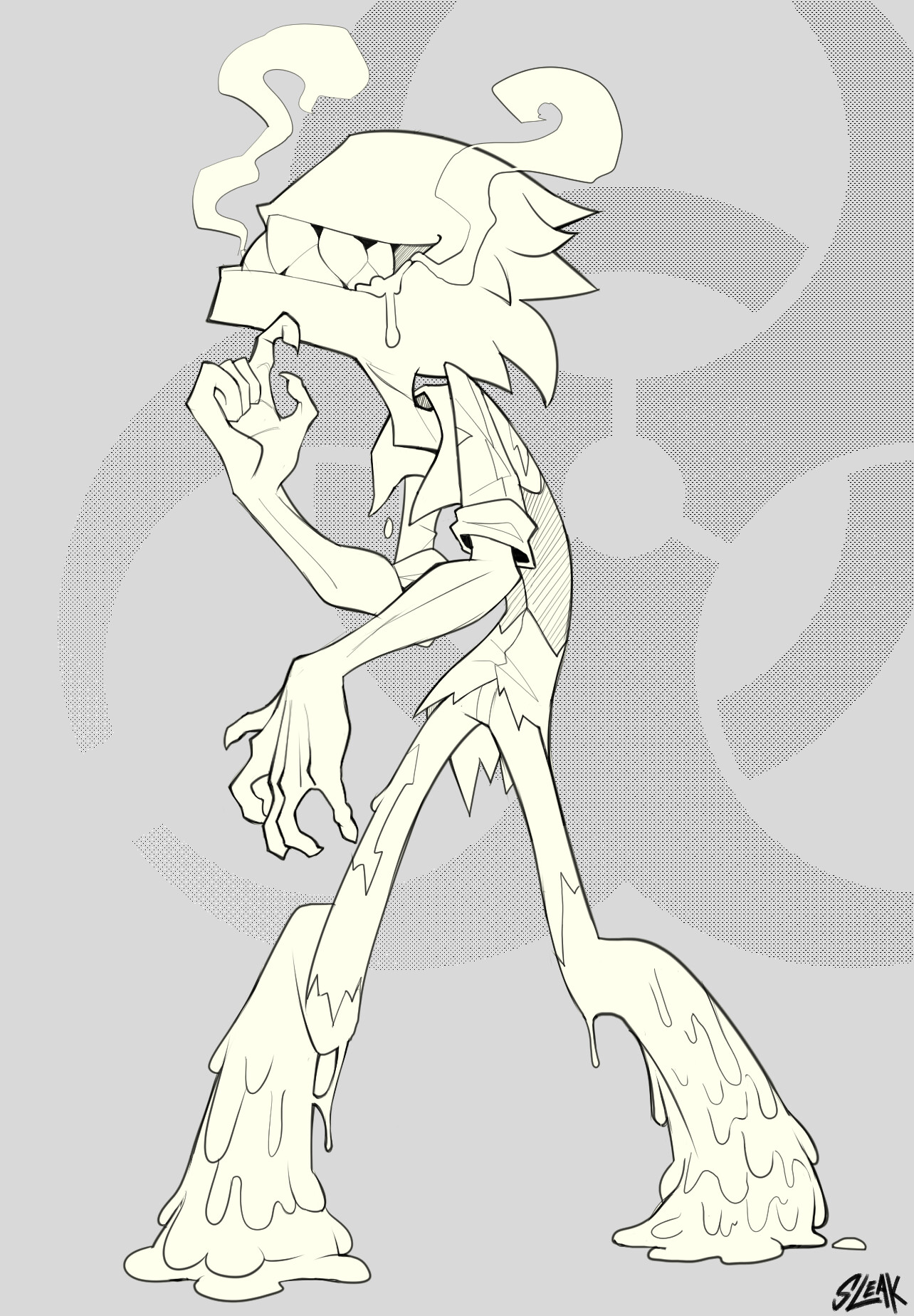 ArtStation - Sketch Acid Monster