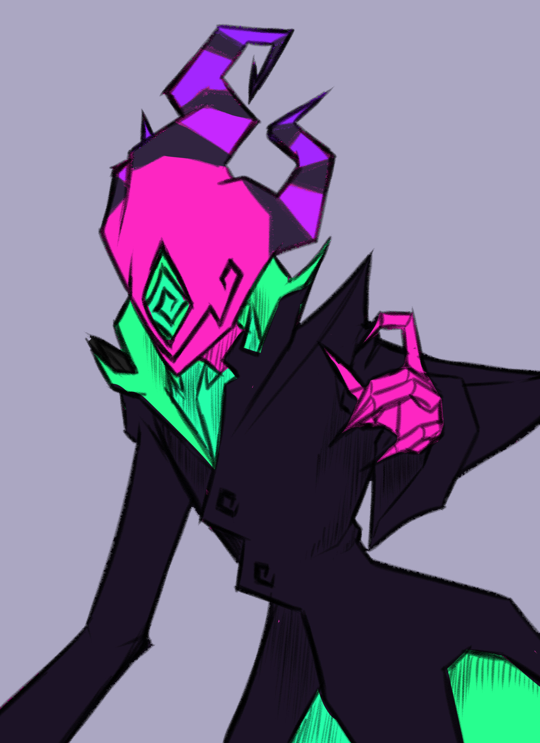 ArtStation - Funky Alien Doodle