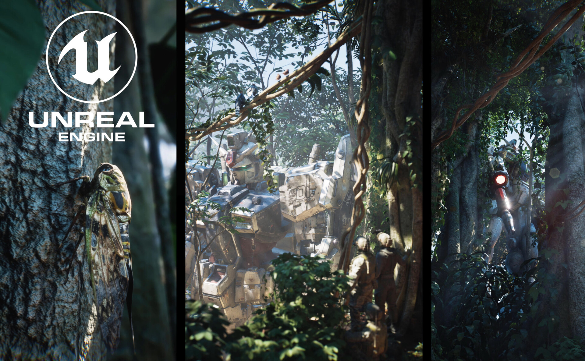 ArtStation - GUNDAM RX78-GP01 in the jungle 丛林中的高达 UE5