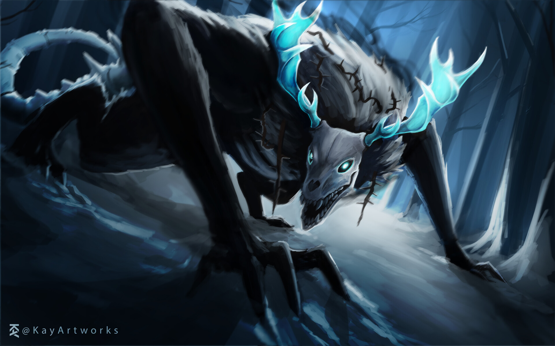 ArtStation - Wendigo Inspired (Commission)