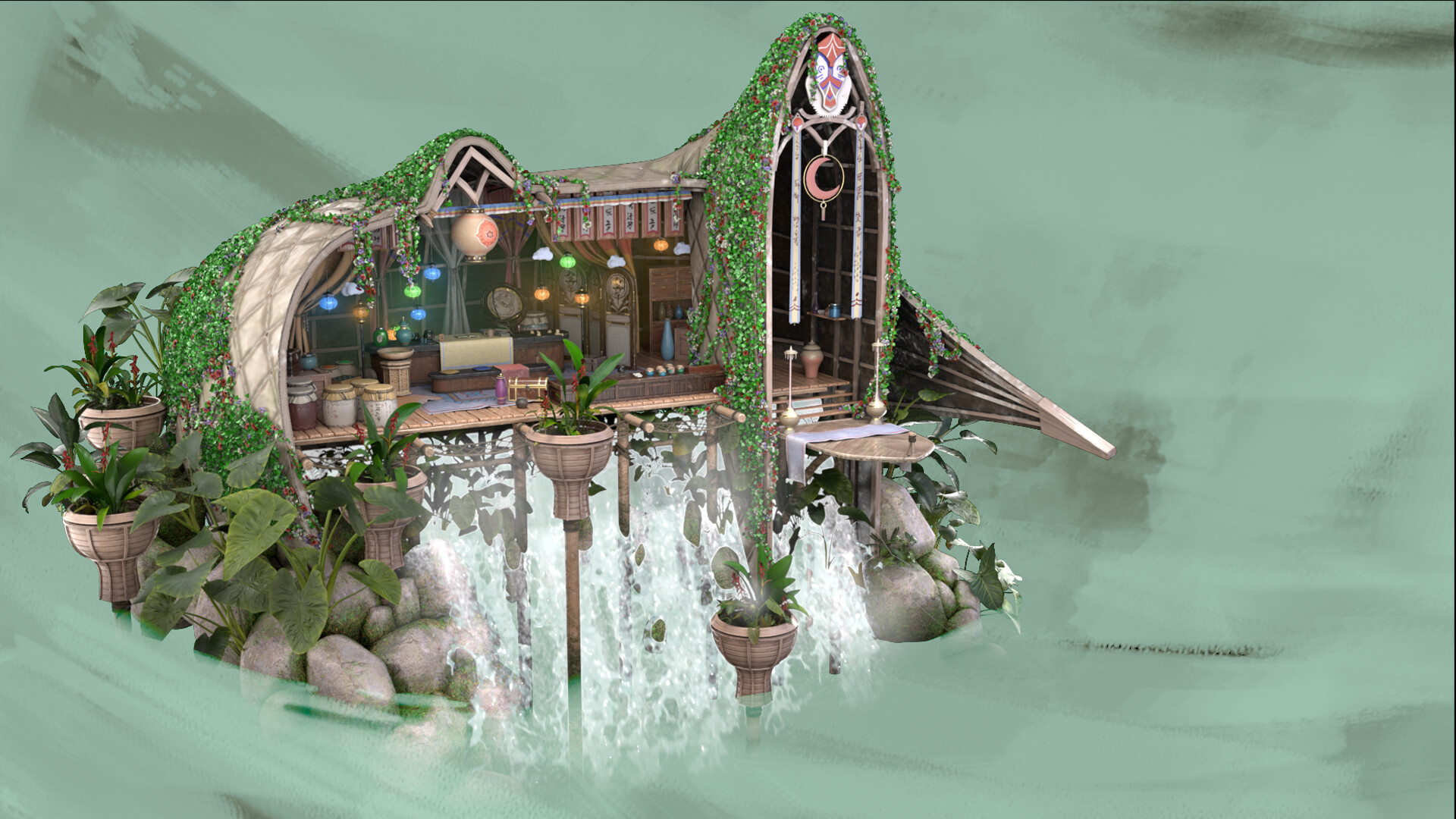 ArtStation - Divination shop