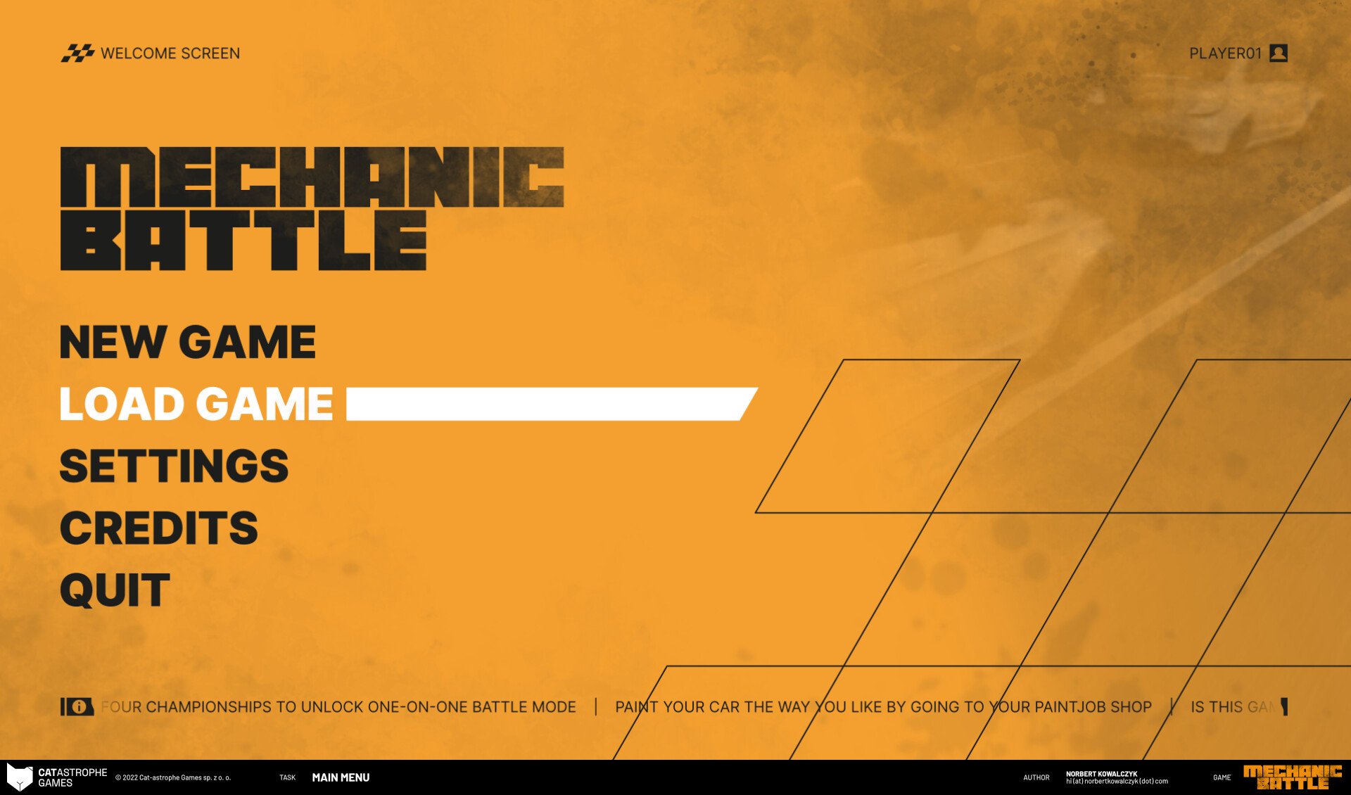 Norbert Kowalczyk - Mechanic Battle Interface