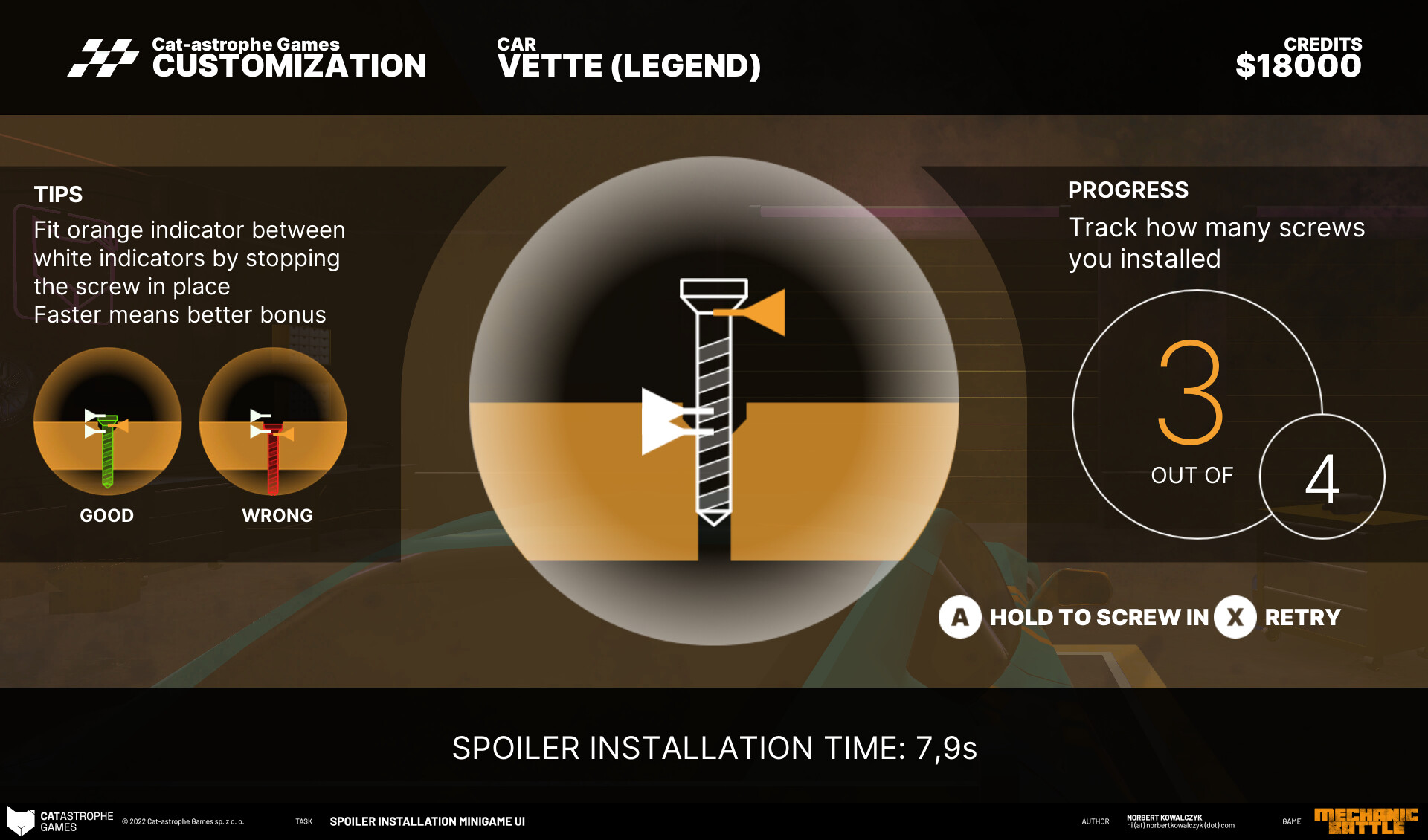 Norbert Kowalczyk - Mechanic Battle Interface