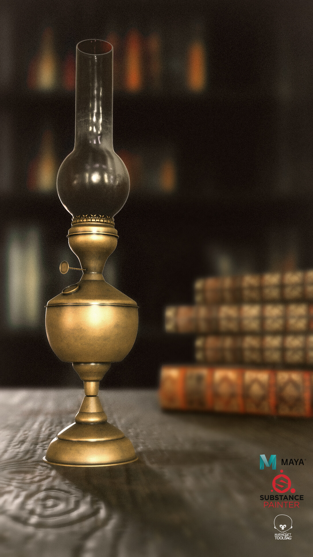 ArtStation - Oil Lamp