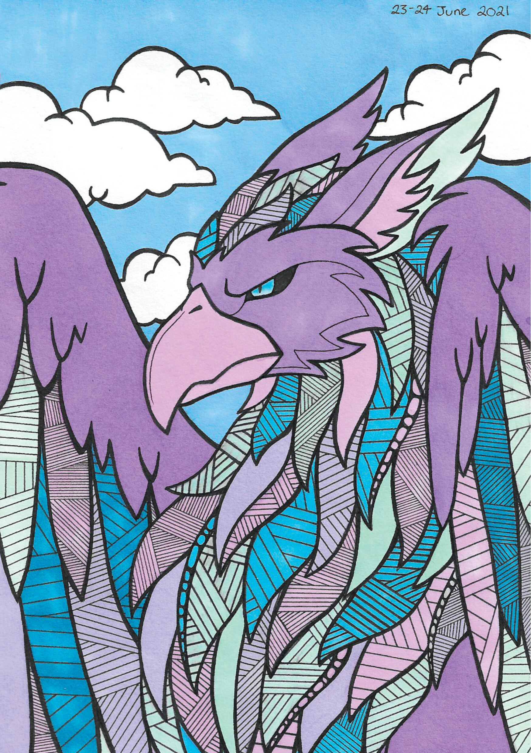 ArtStation - Purple Griffin