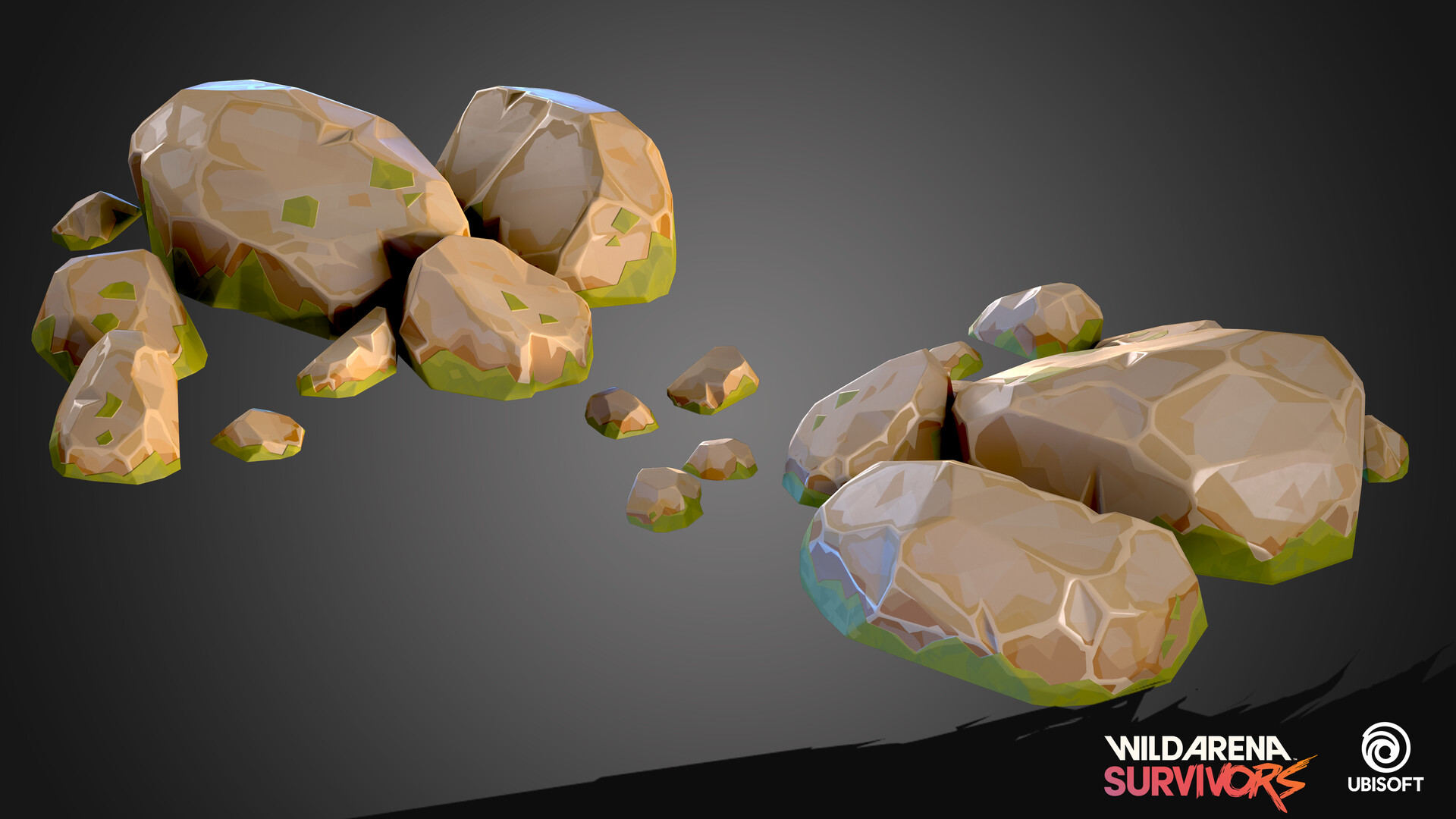 Clarisse Lejars - Wild Arena Survivors - Big Mossy Rocks & Rubbles