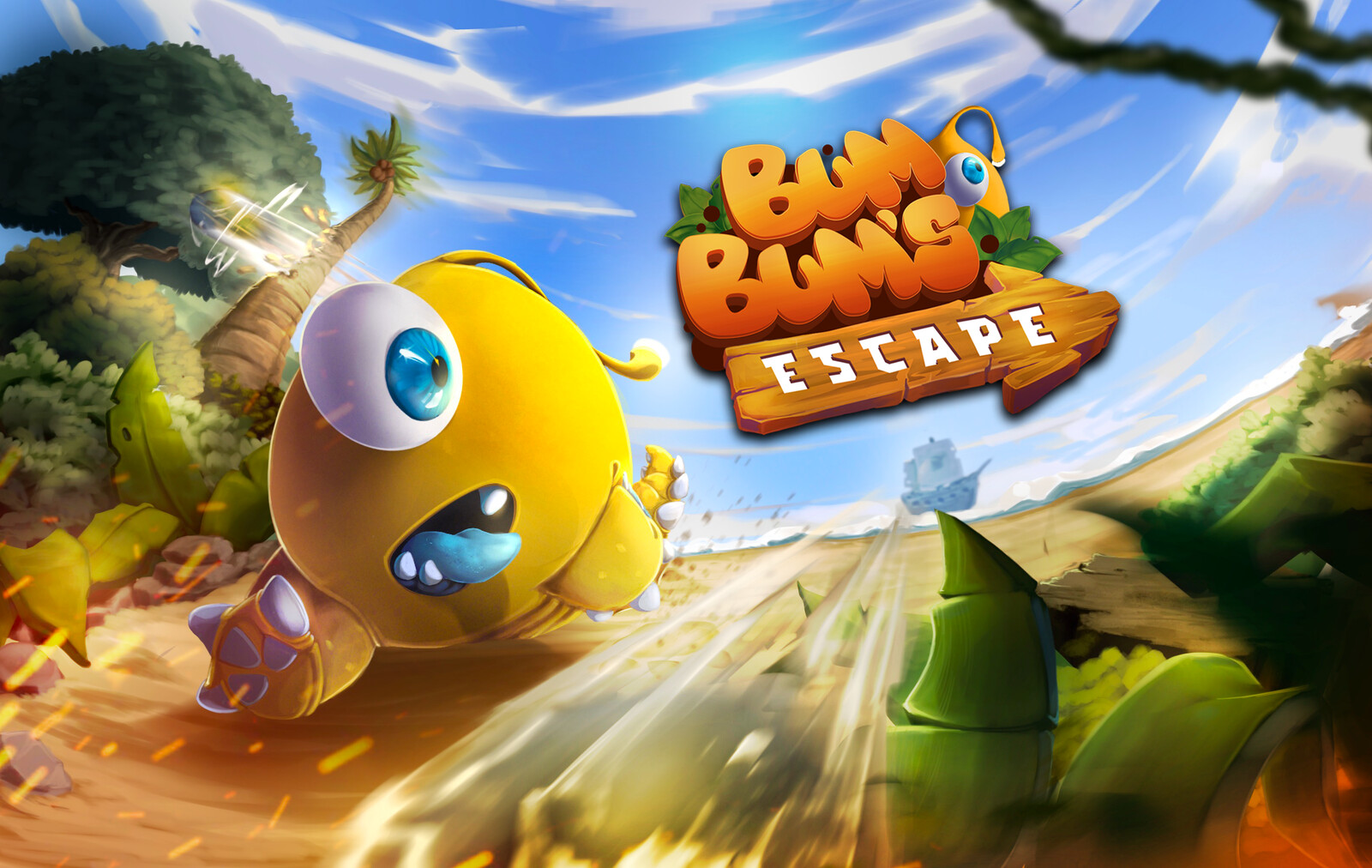 Hoky - Splash Art for Mobile Game (Bum Bum's Escape)🥎