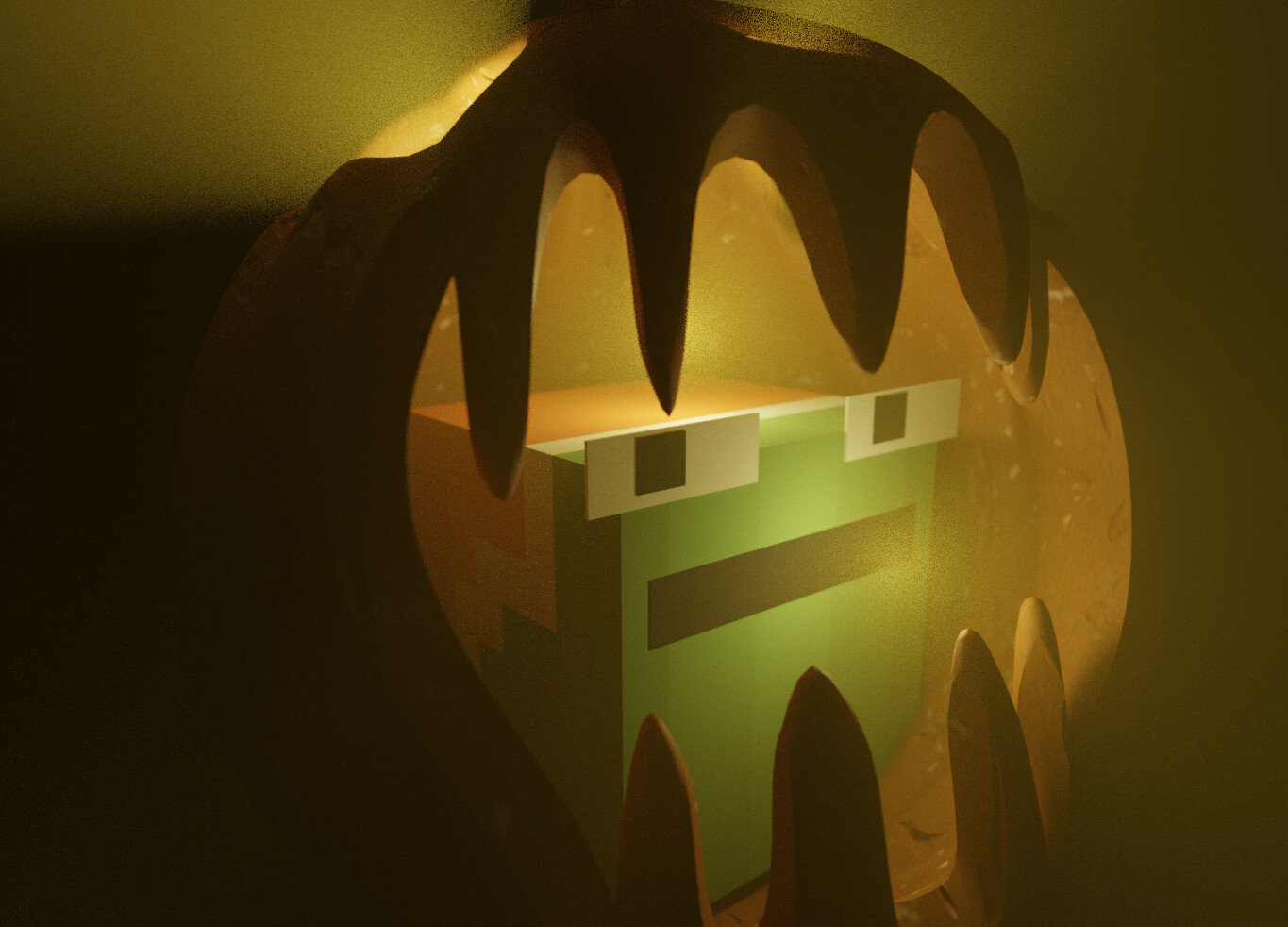 ArtStation - toad in pumpkin
