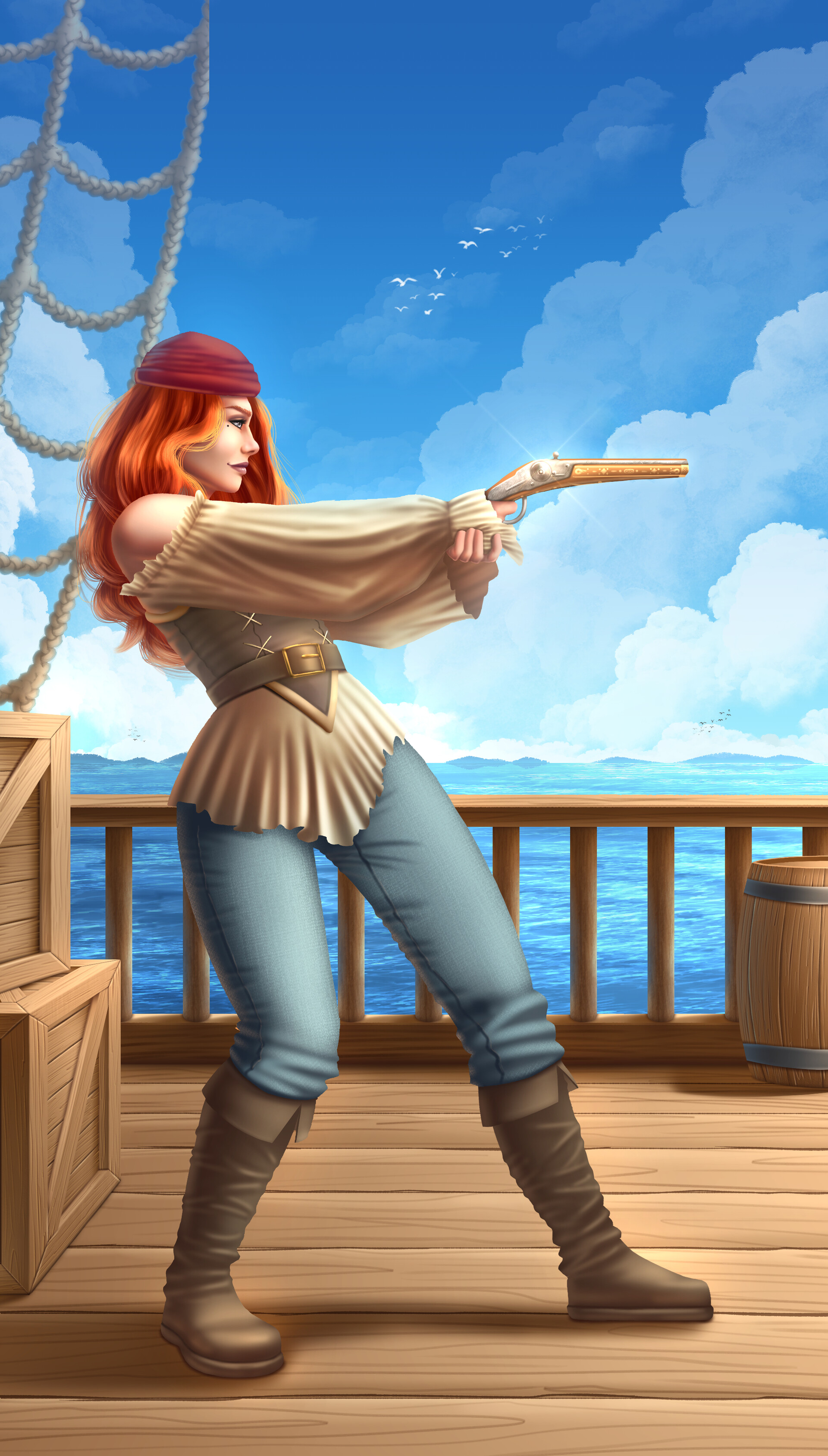 ArtStation - Pirate Girl - Character Sheet