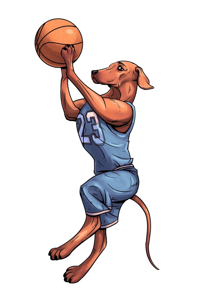 ArtStation - Basketball dog
