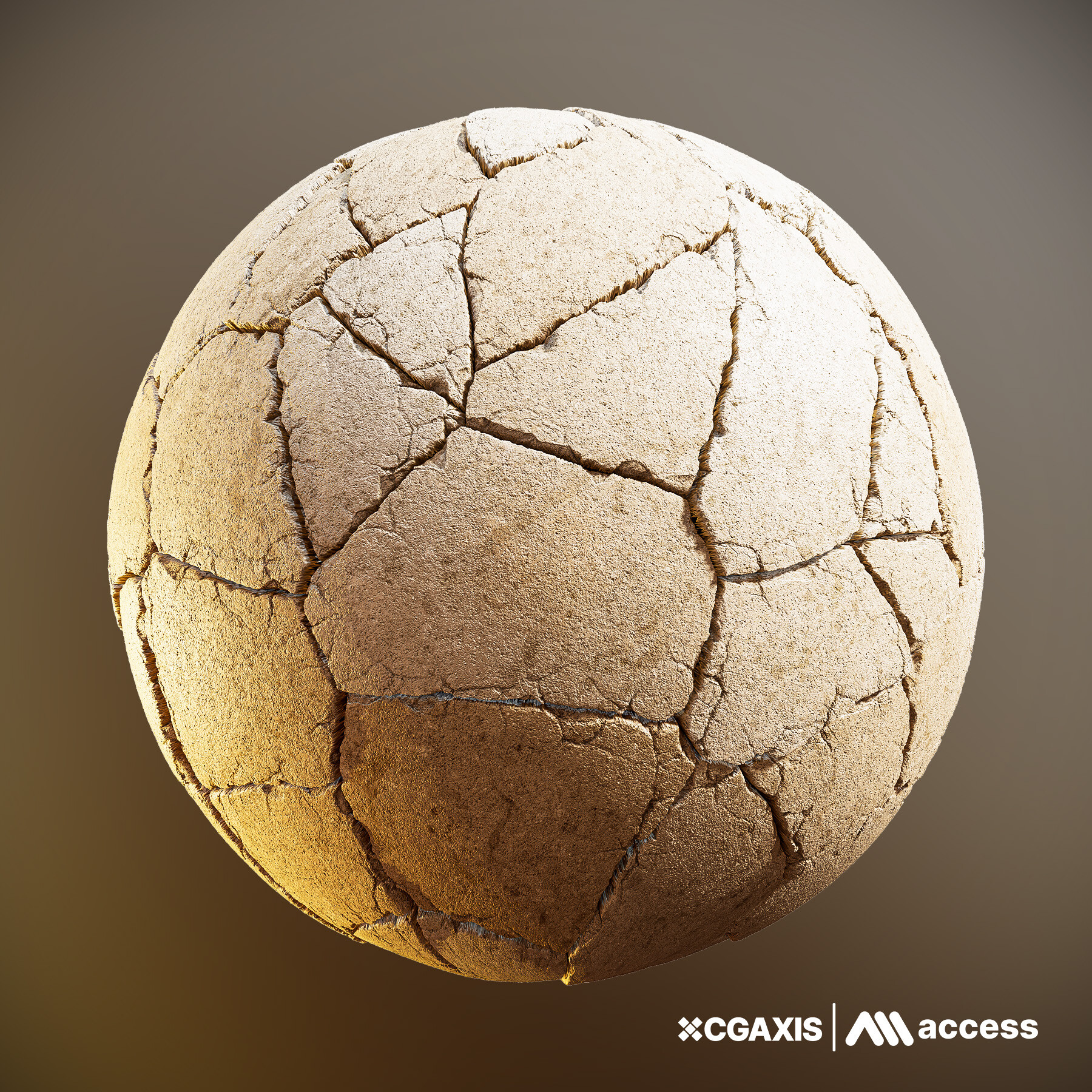 ArtStation - Cracked Yellow Stone PBR Texture x PBR Material