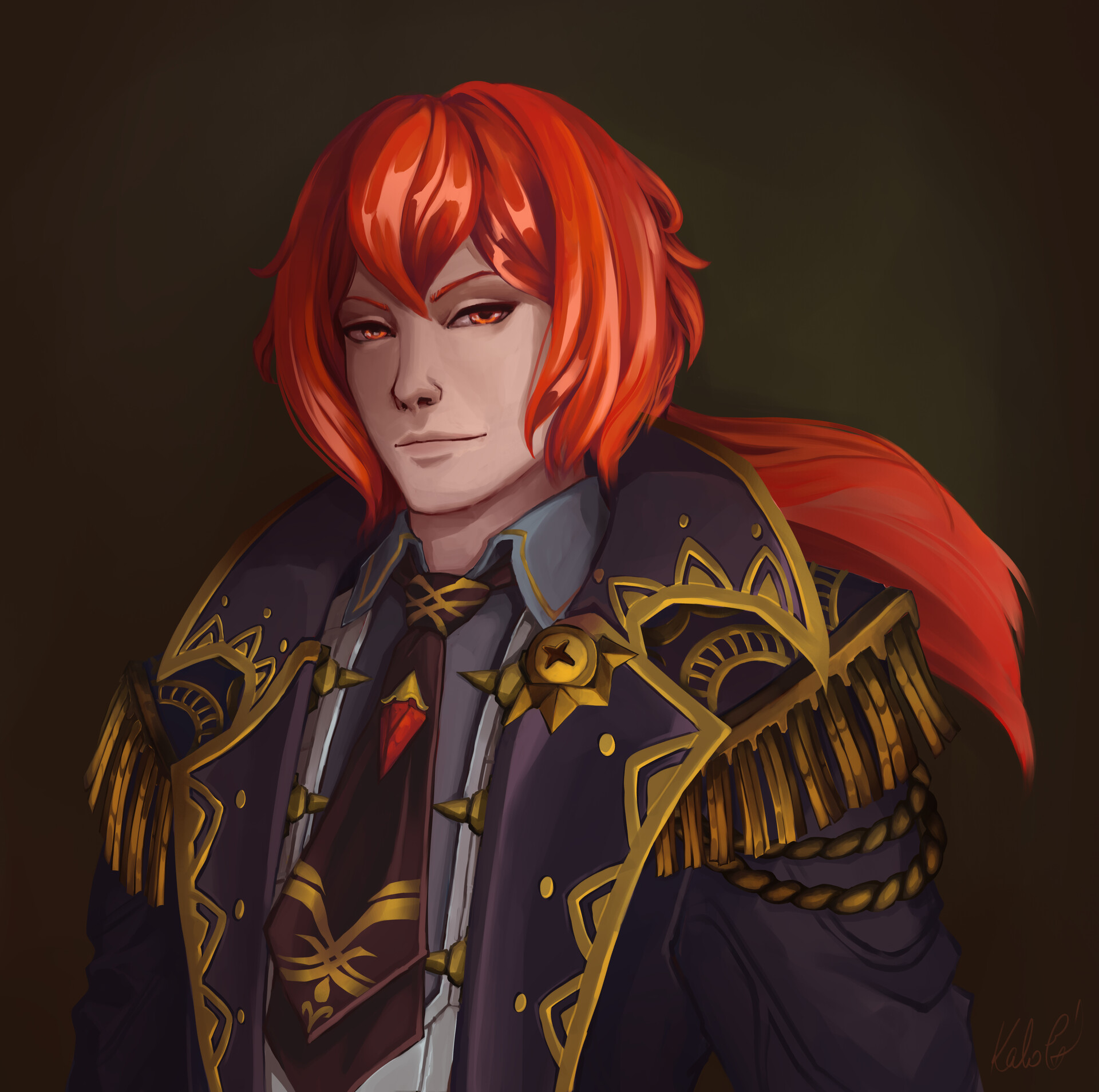 ArtStation - Diluc (Genshin Impact, fan art)