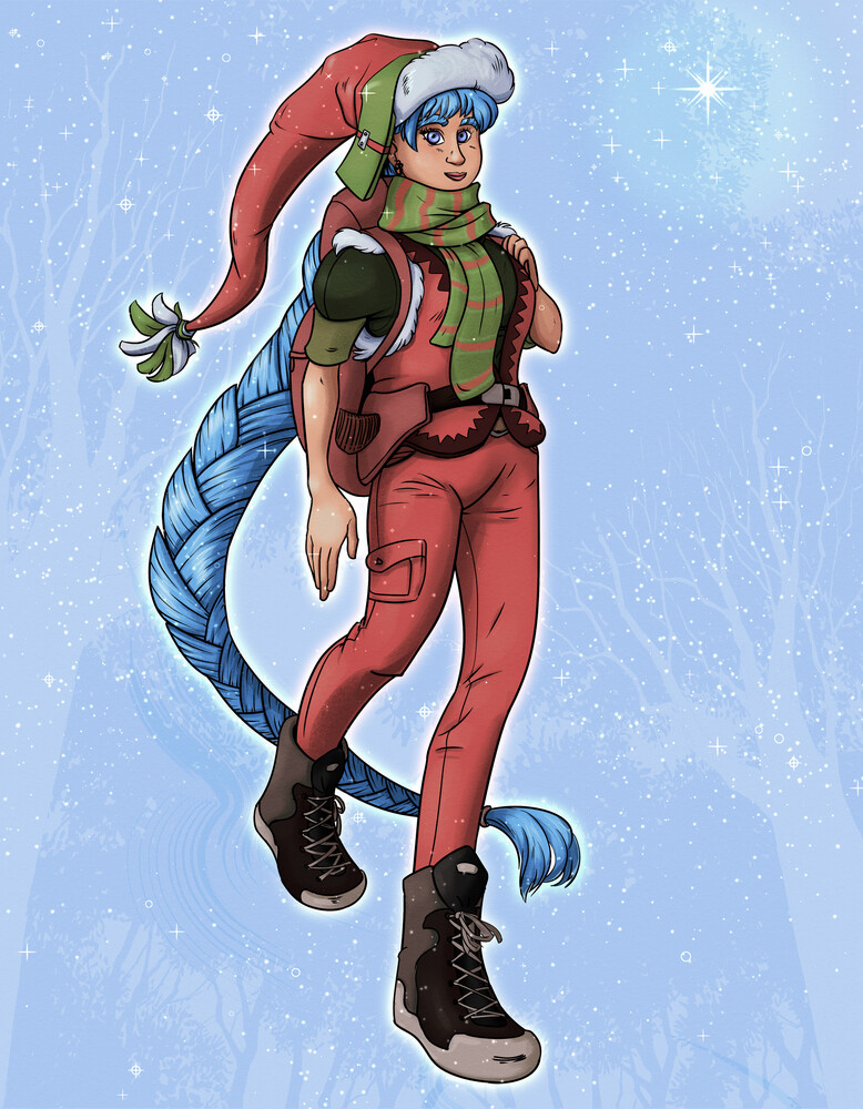 ArtStation - Santa girl