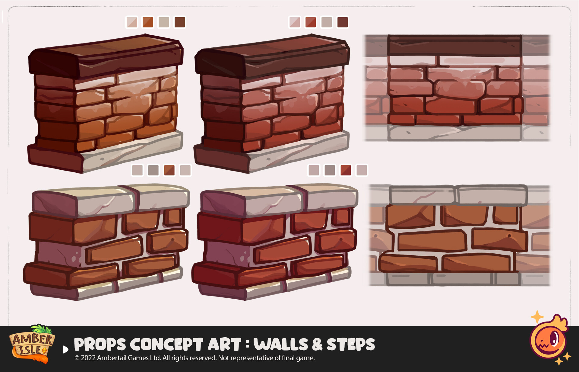 Inès Rotzinger - Amber Isle - Wall and Steps - Wall and Floor Textures