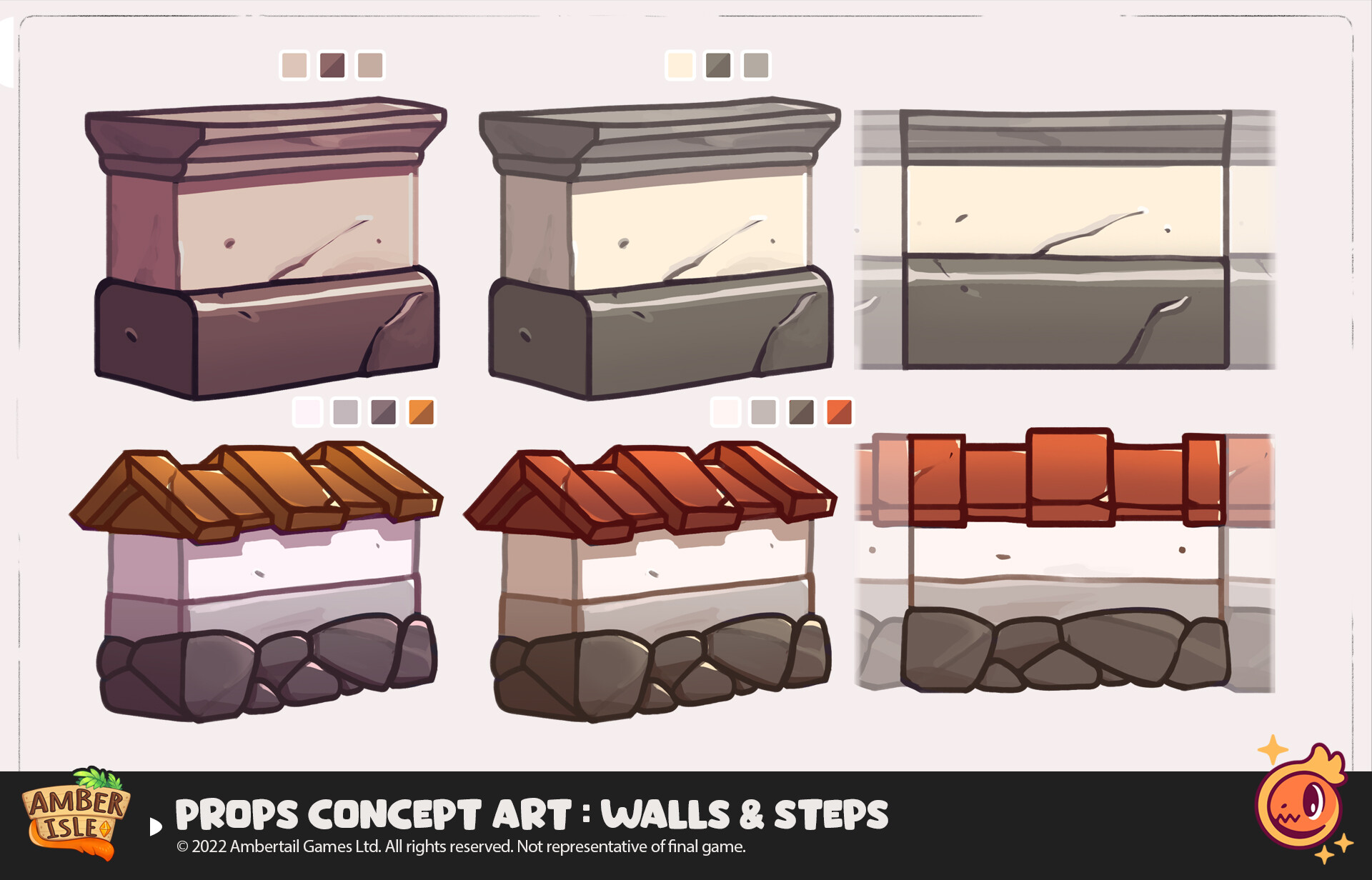 Inès Rotzinger - Amber Isle - Wall and Steps - Wall and Floor Textures