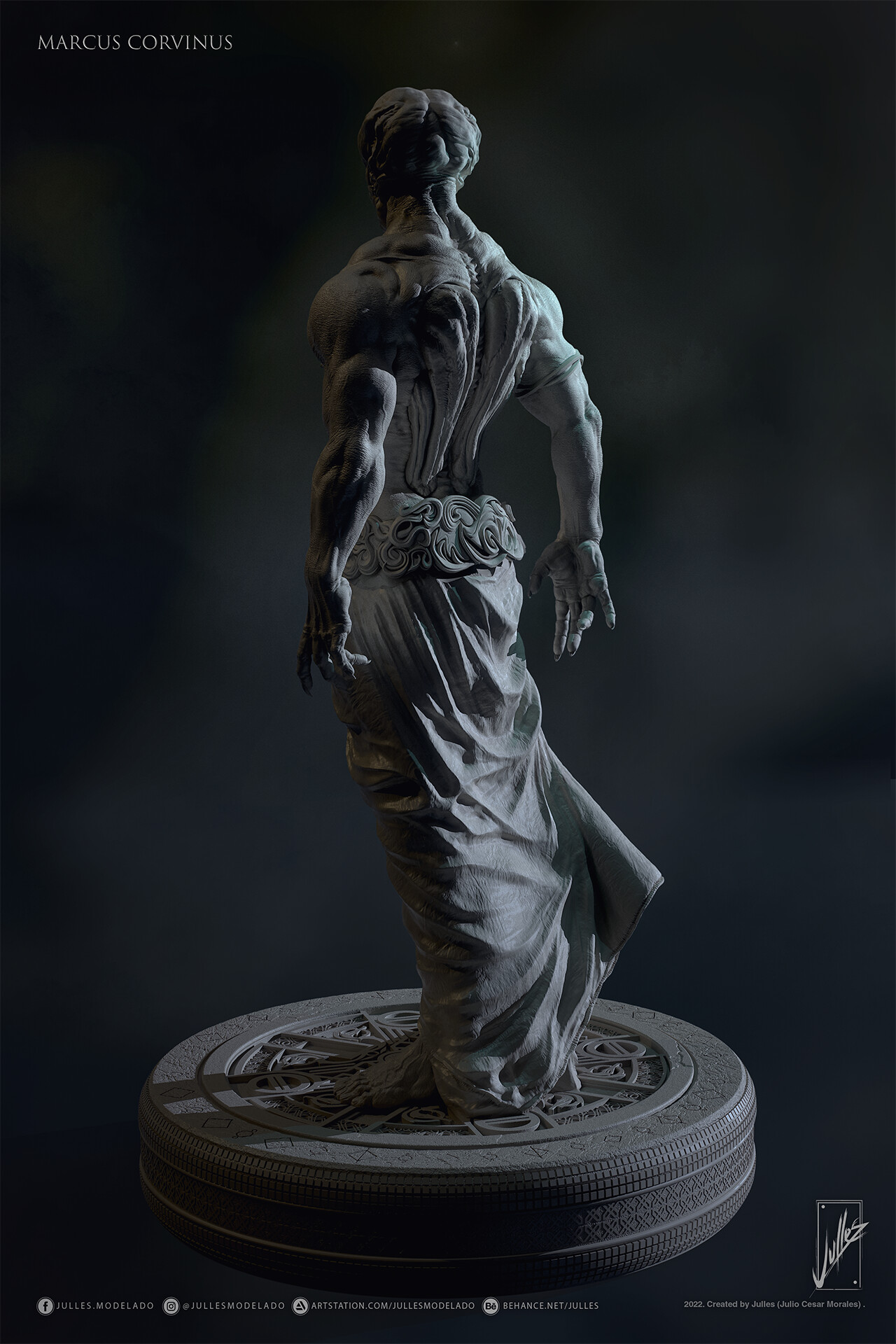 Julles Modelado - Marcus Corvinus Underworld for 3d print