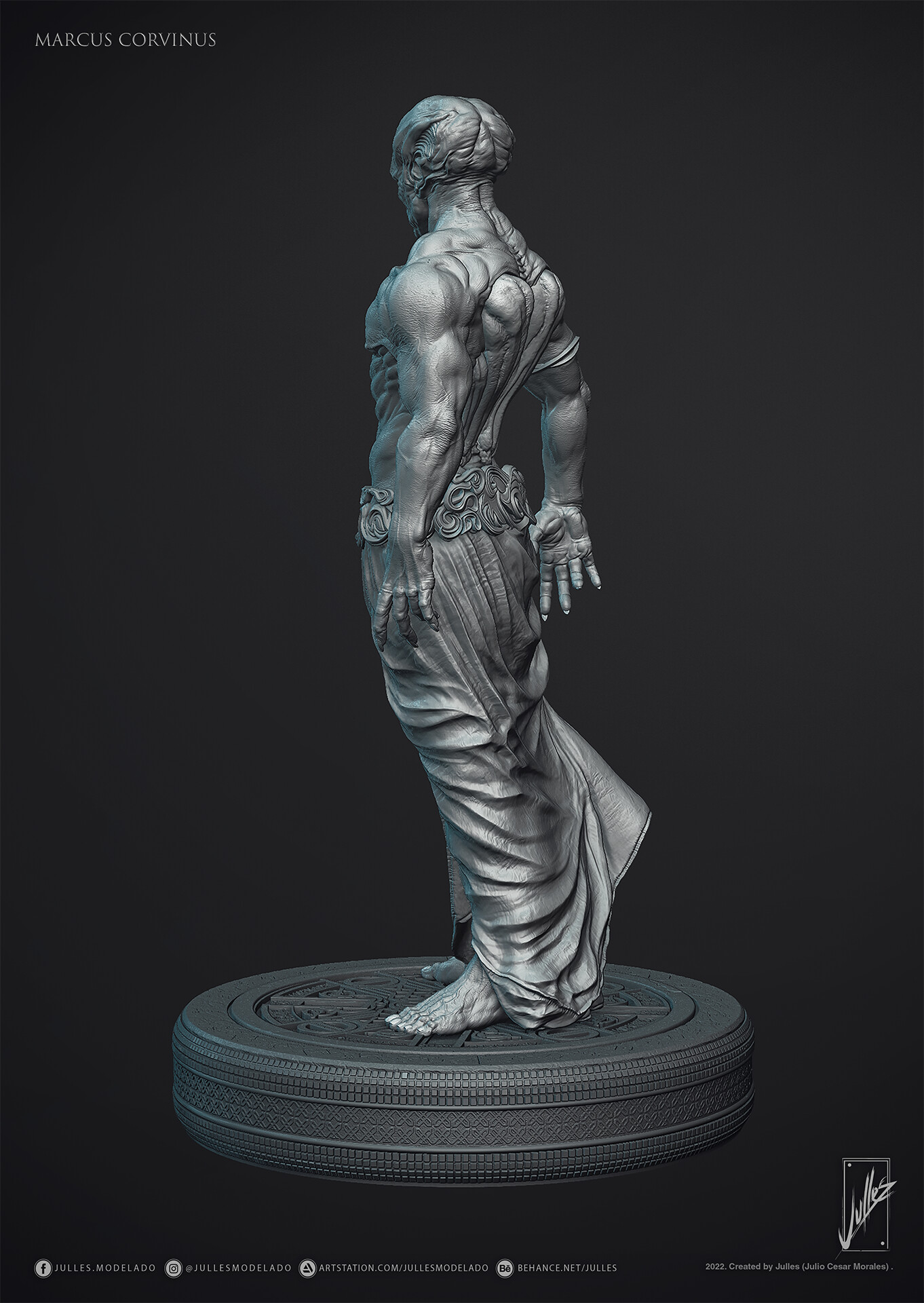 Julles Modelado - Marcus Corvinus Underworld for 3d print