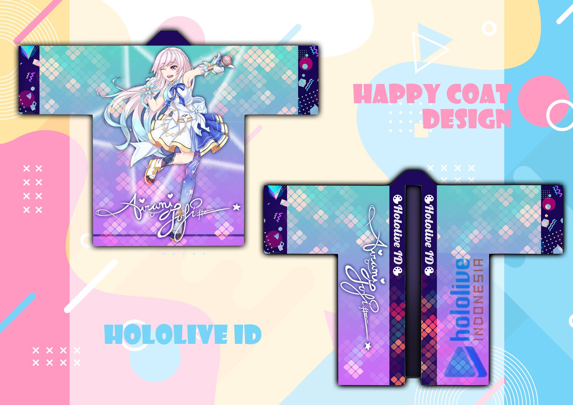 ArtStation - Happy Coat Design - Hololive ID- Airani iofi