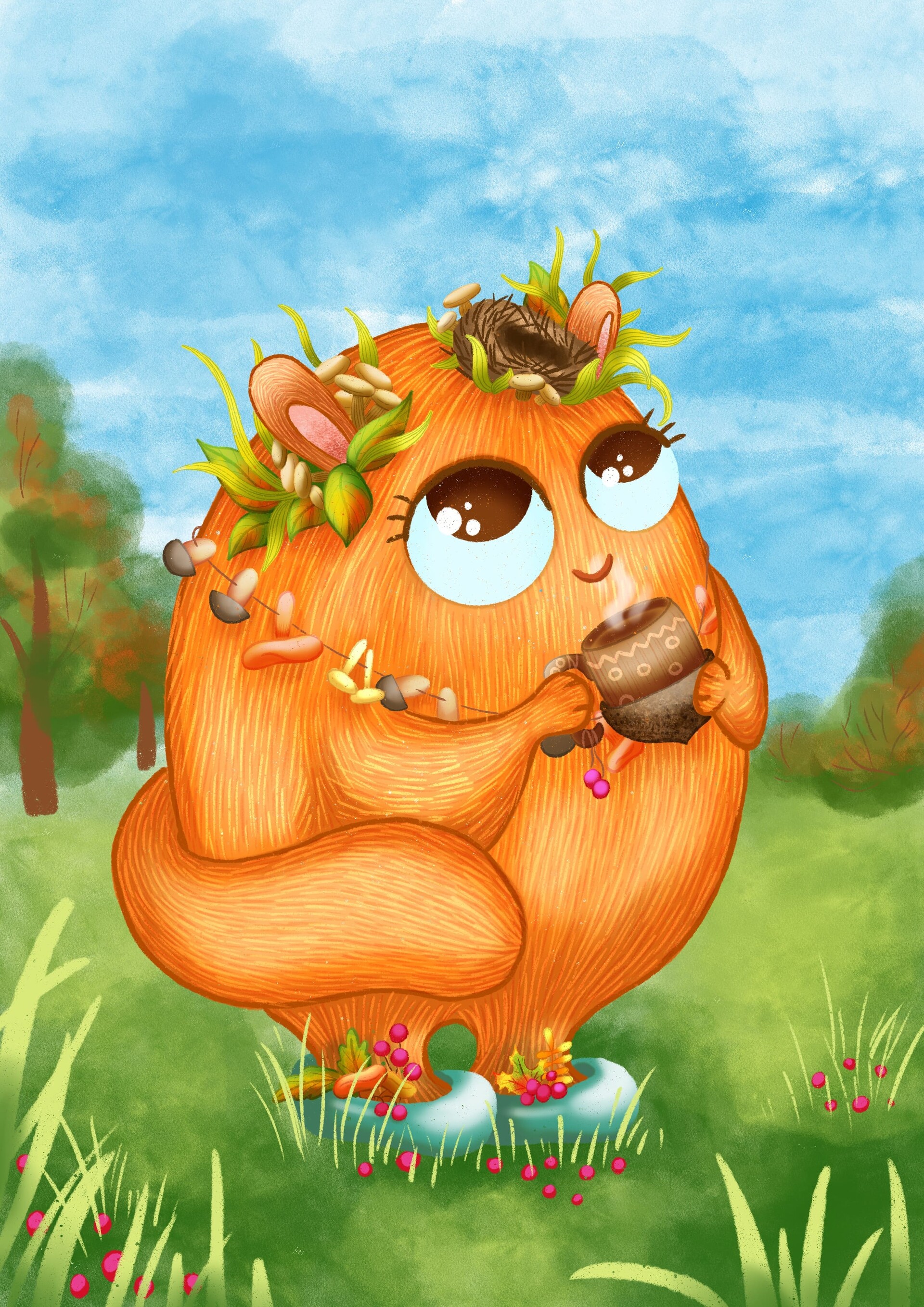 ArtStation - The autumn monster