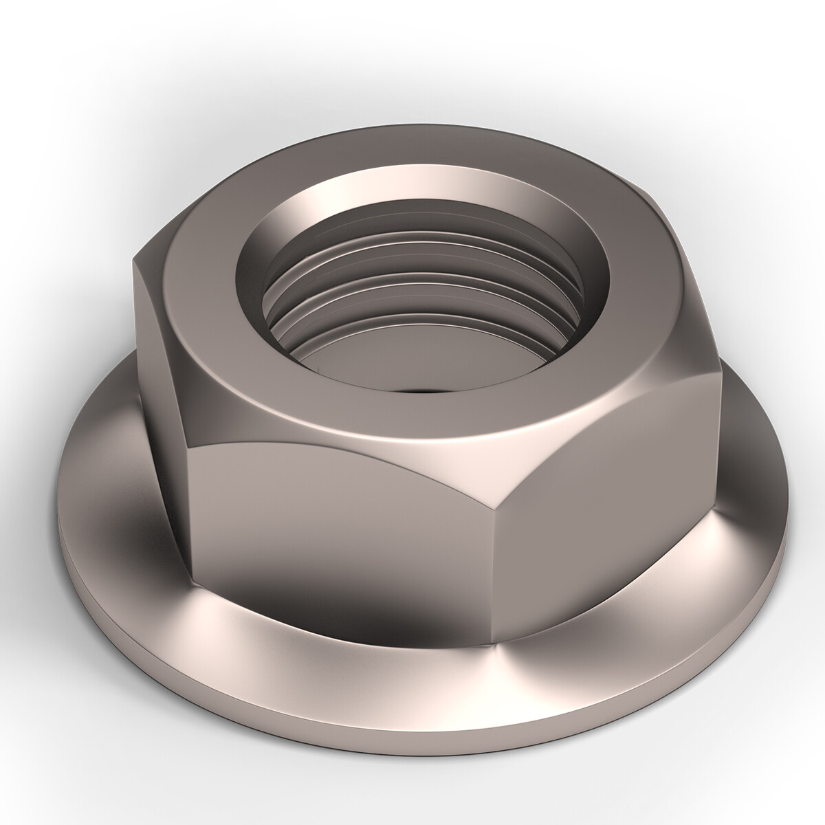 ArtStation - Hex Flange Nut 3D Model