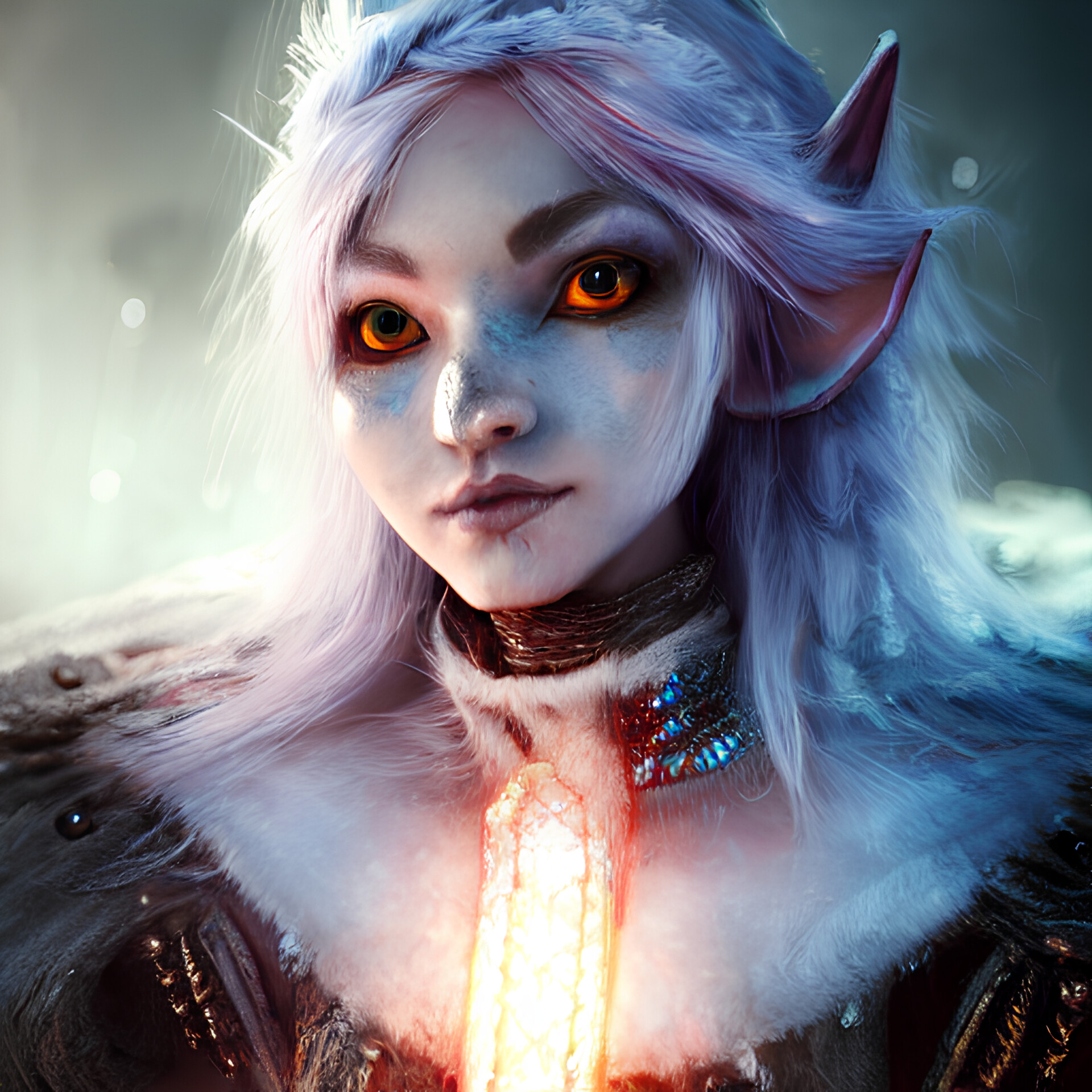ArtStation - Frostpunk Elf Young Princess Calarel