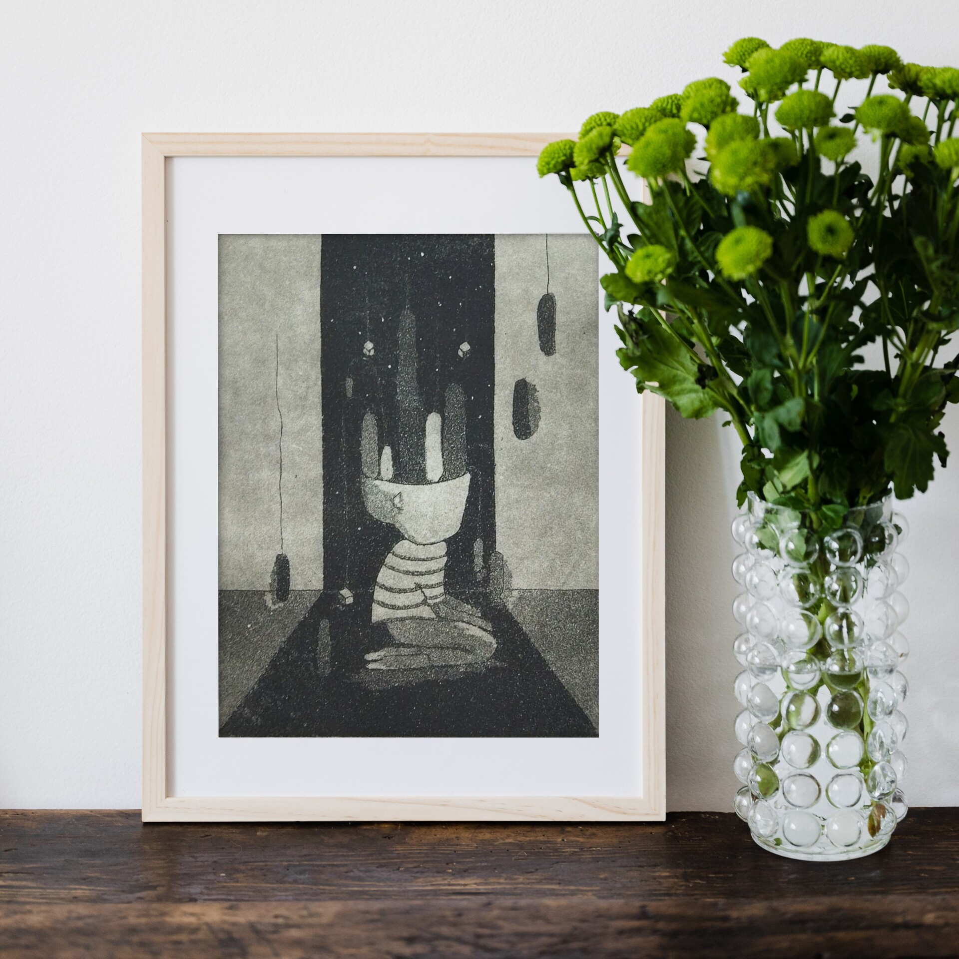 ArtStation - Emerged | Etching Artwork Print.