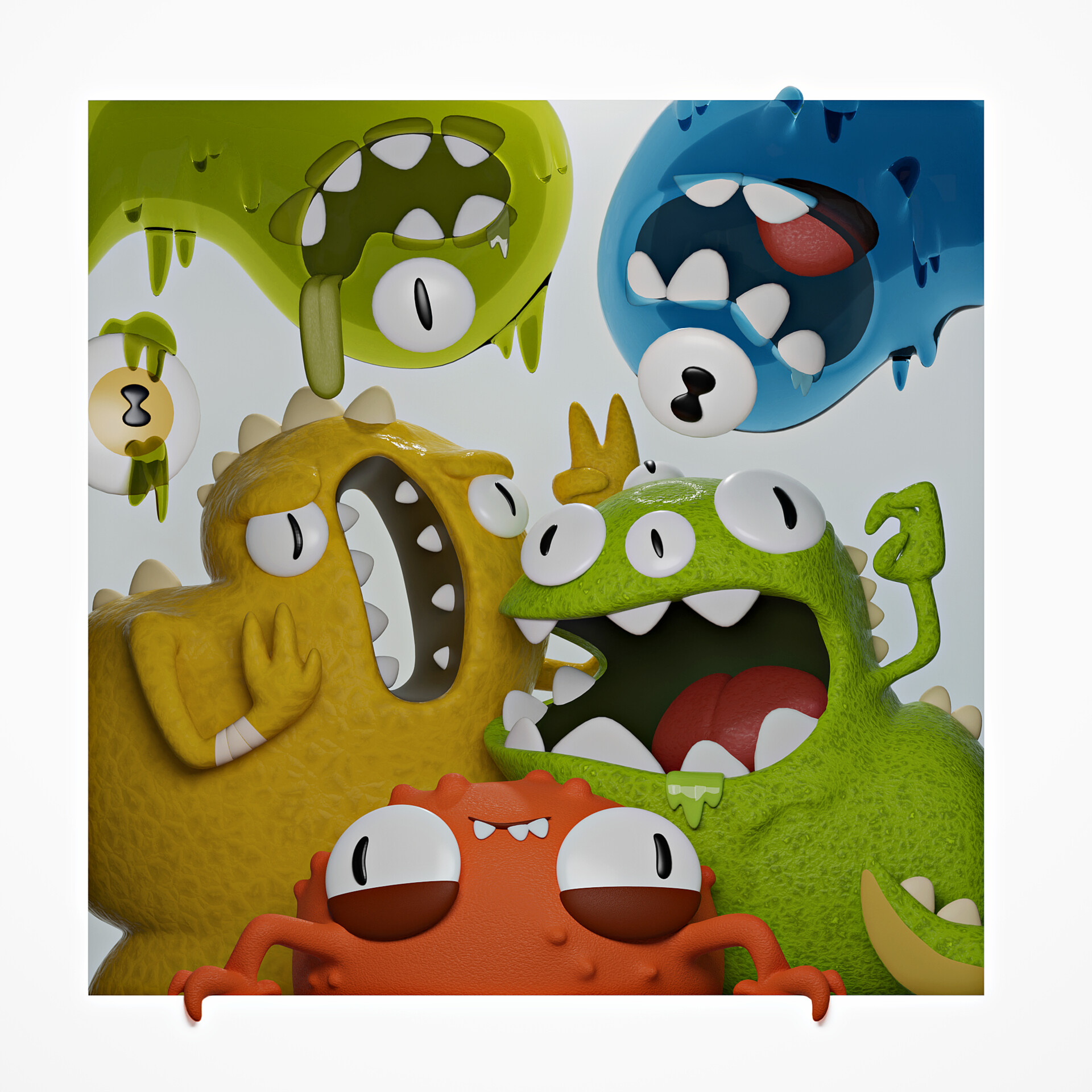 ArtStation - Monsters in Frame