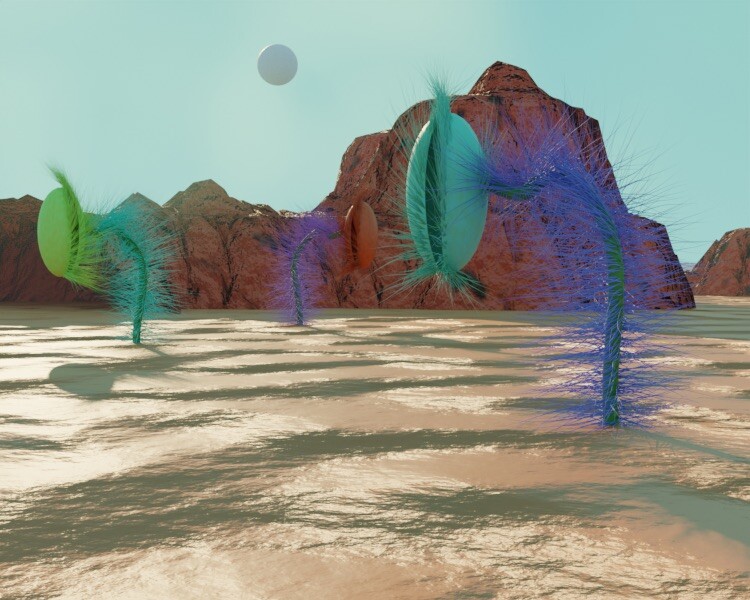 ArtStation - alien landscape