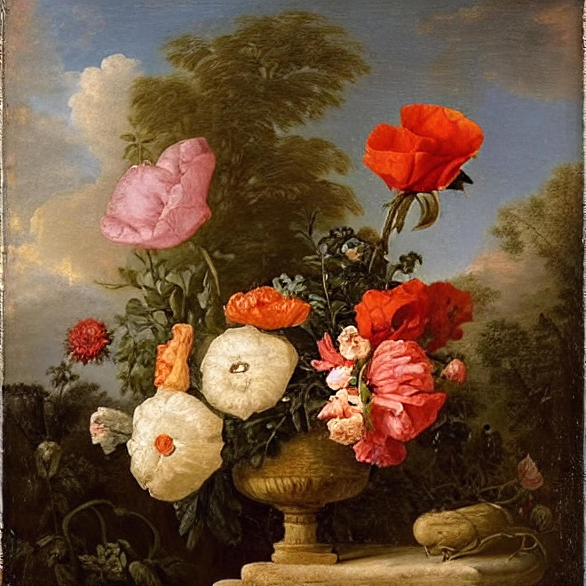 the_french_artist - [AI] Rachel Ruysch Roses Convolvulus Poppies and ...