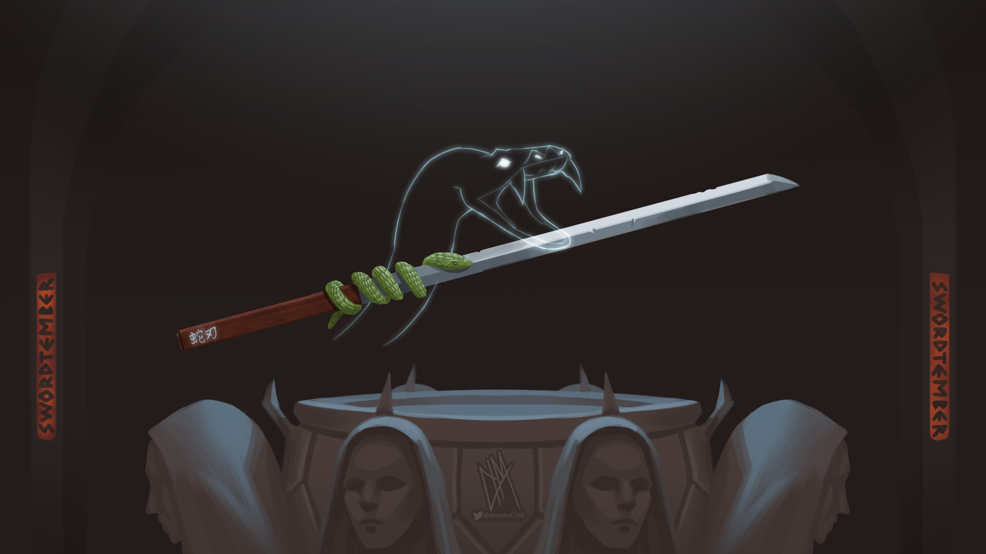 ArtStation - Snake sword - Day 10 - 蛇刃