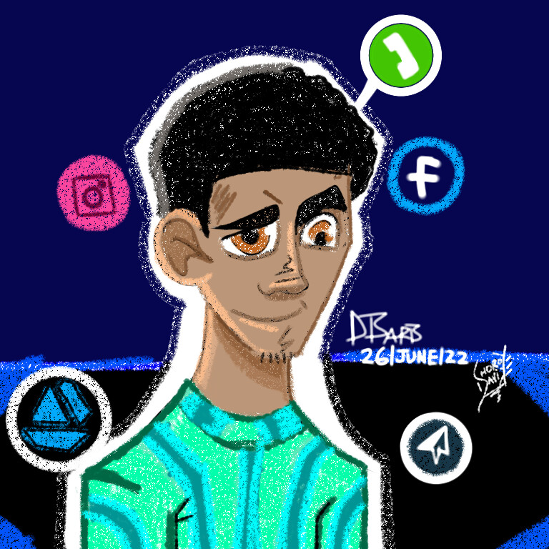 ArtStation - Cartoony Avatar of me linked to every social media i am ...