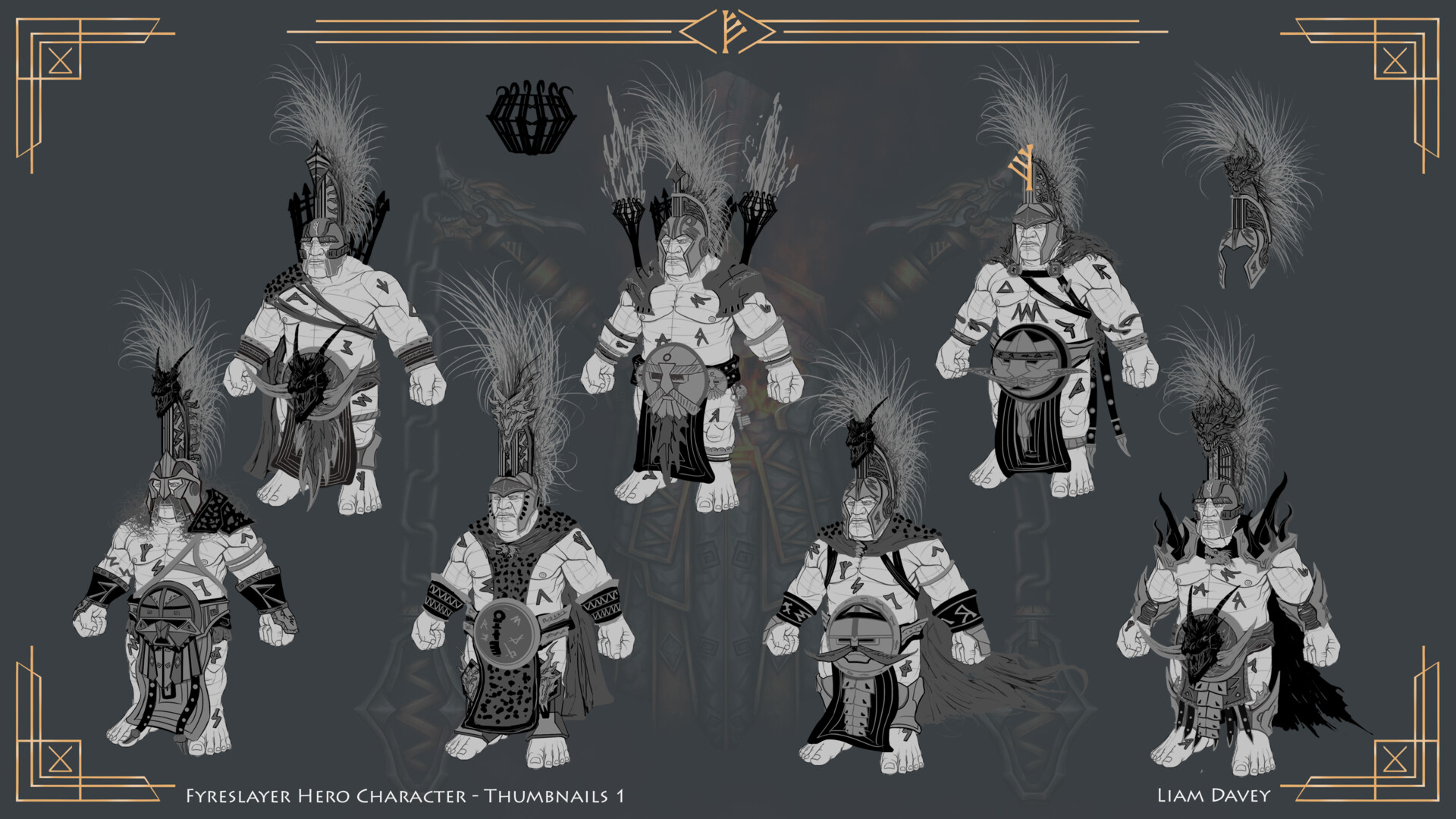 Liam Davey - Fyreslayer Hero Design - Priest - Auric Flamespitter