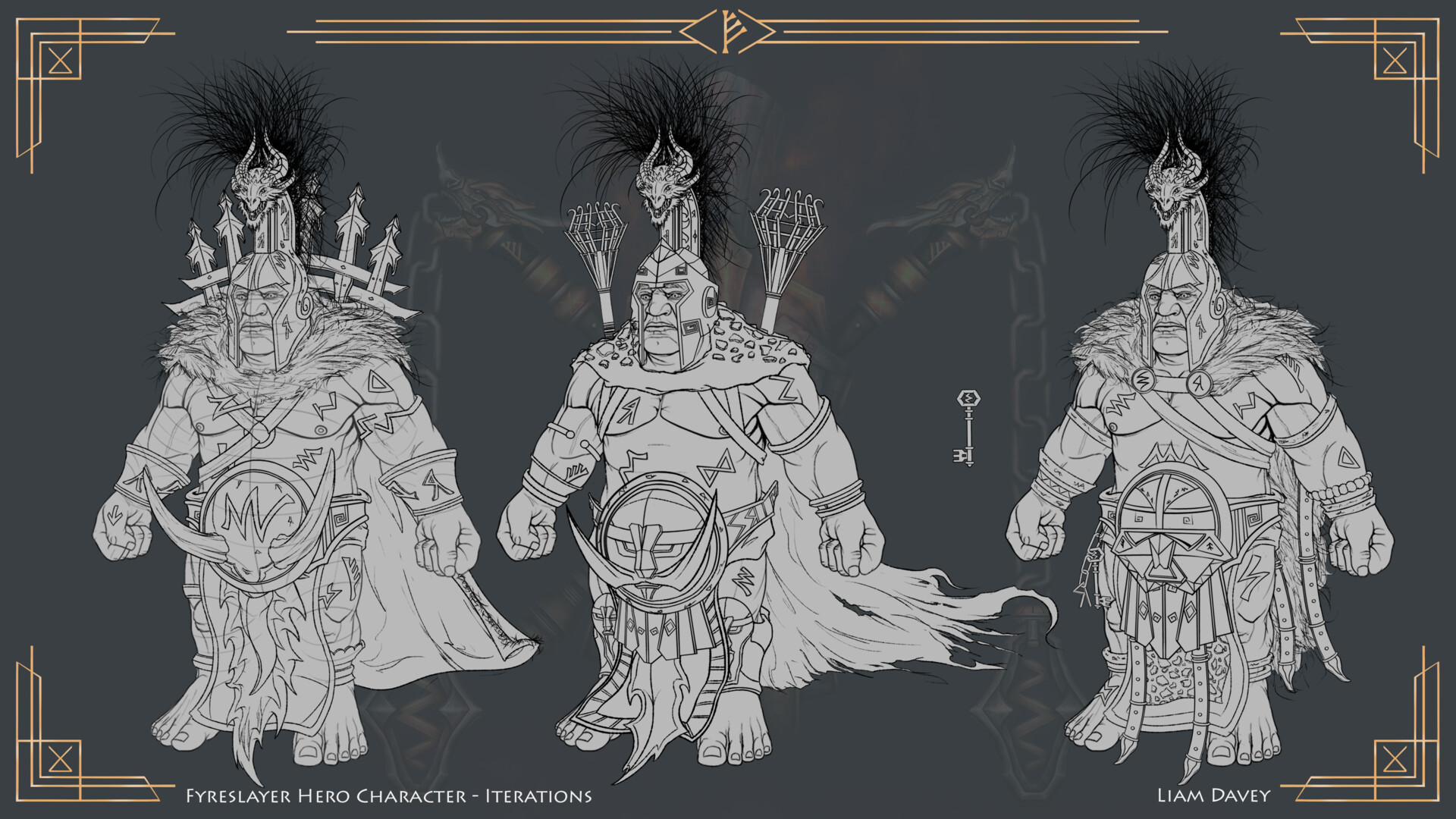 Liam Davey - Fyreslayer Hero Design - Priest - Auric Flamespitter