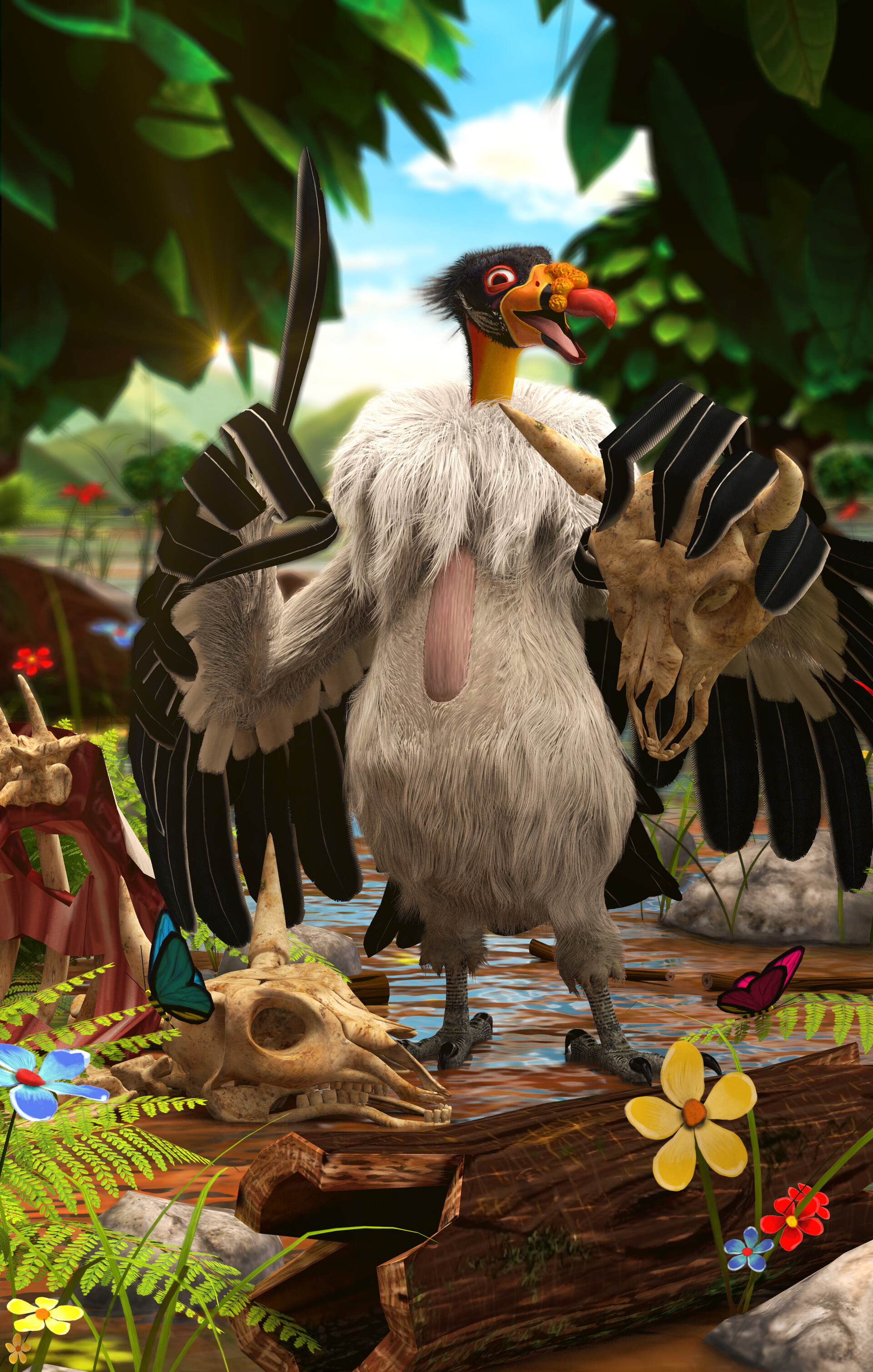 ArtStation - Héctor el Gallinazo Rey (king vulture)