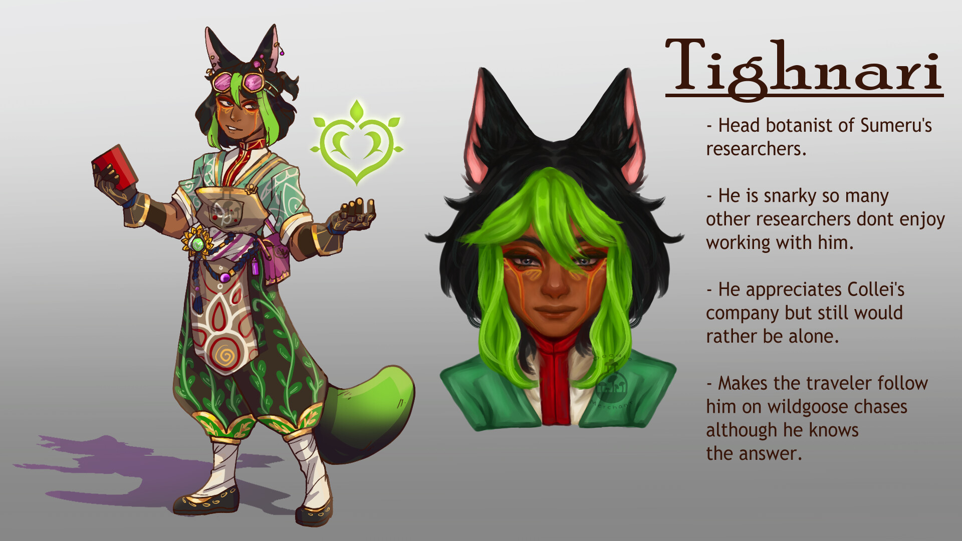 ArtStation - Tighnari Genshin Impact redesign