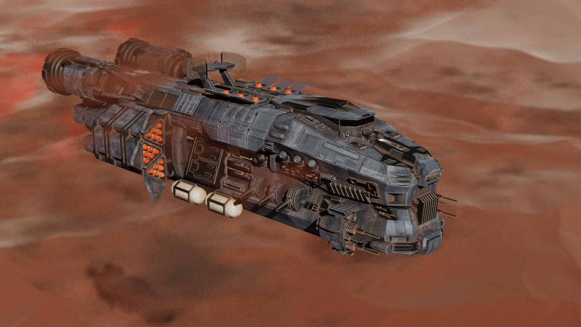 ArtStation - Fighter Gunship ，Missile cruiser