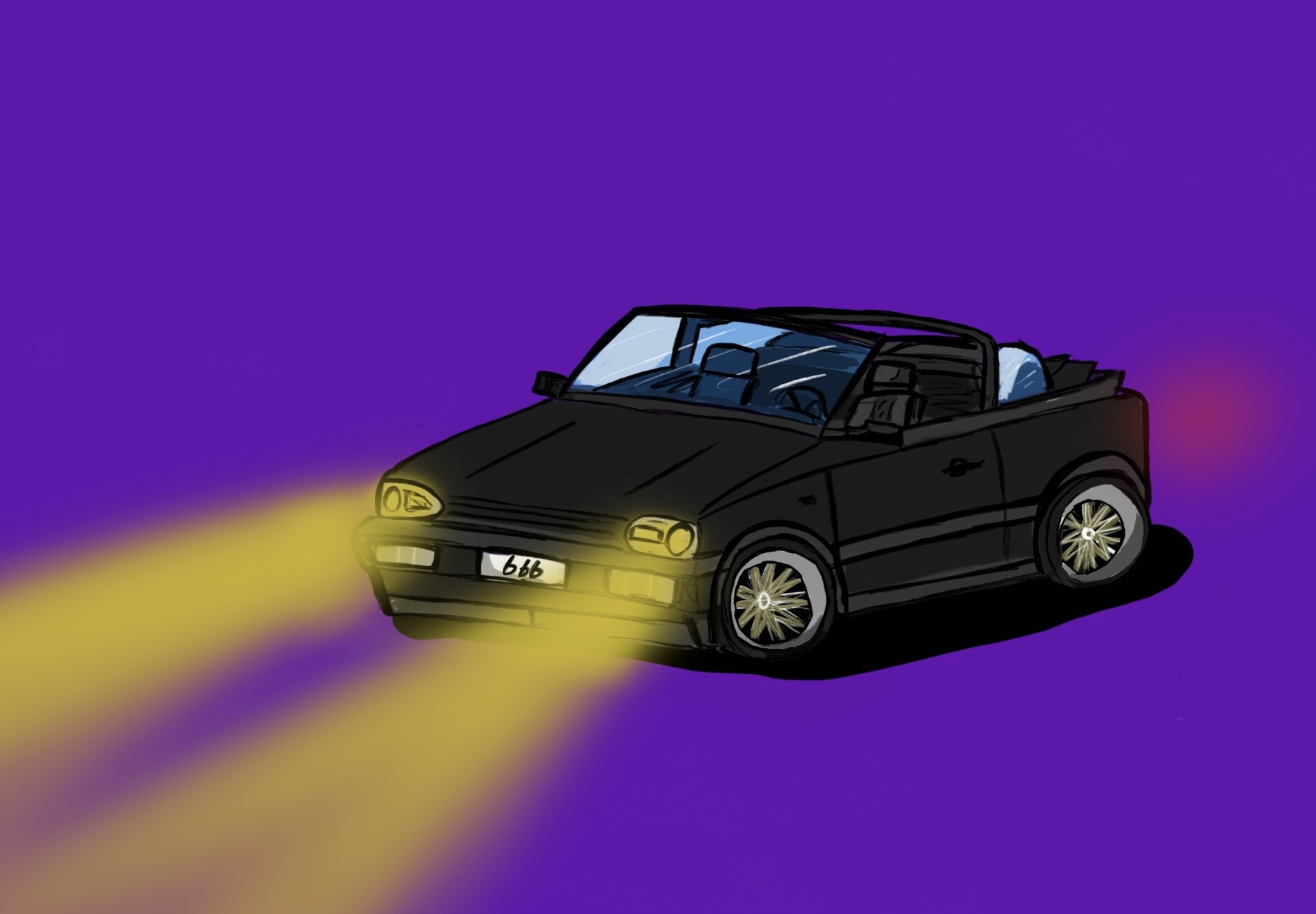 ArtStation - VW Golf 3 Cabriolet