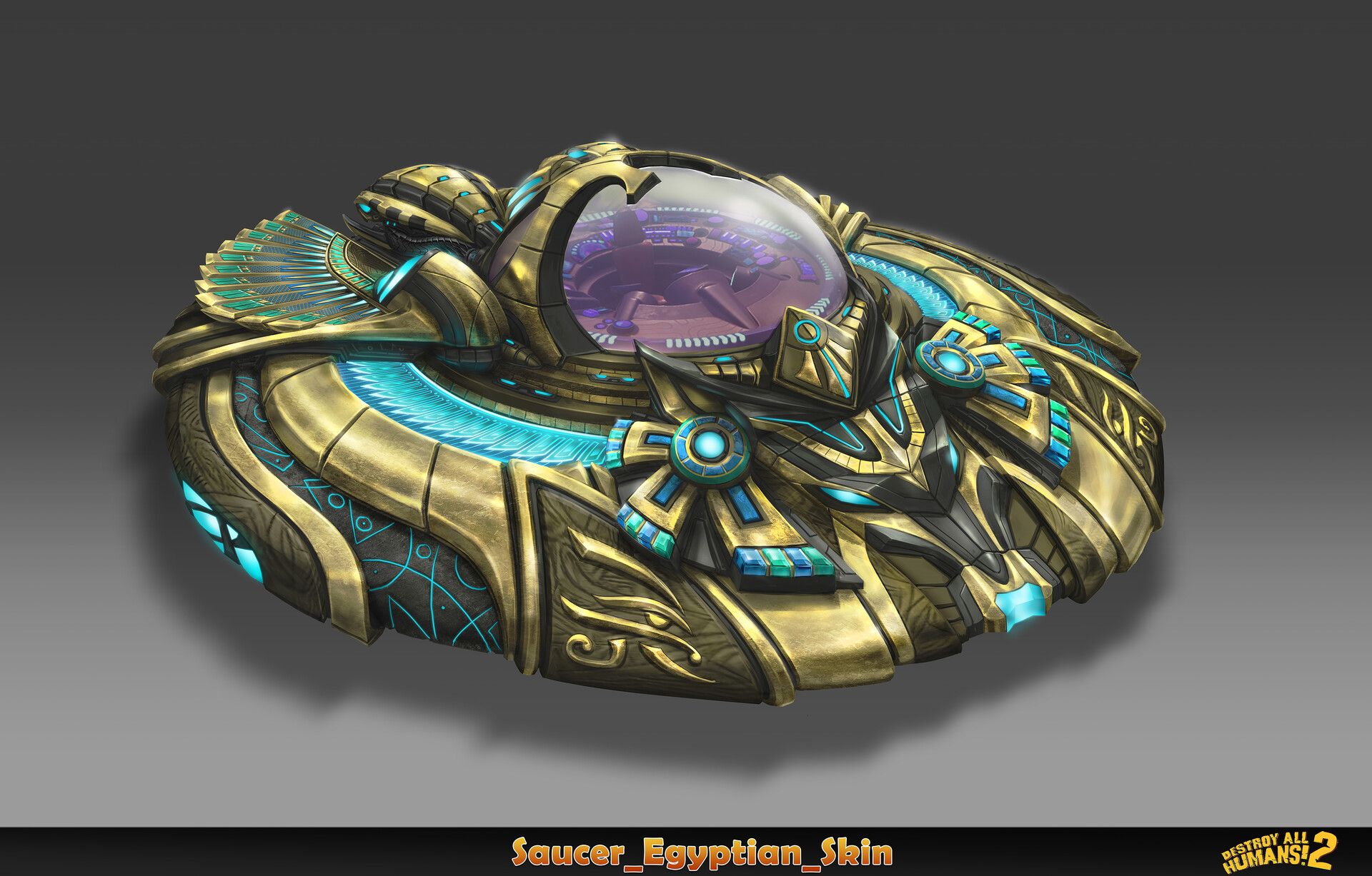 ArtStation - Destroy all hmuans :Egyptian Saucer skin