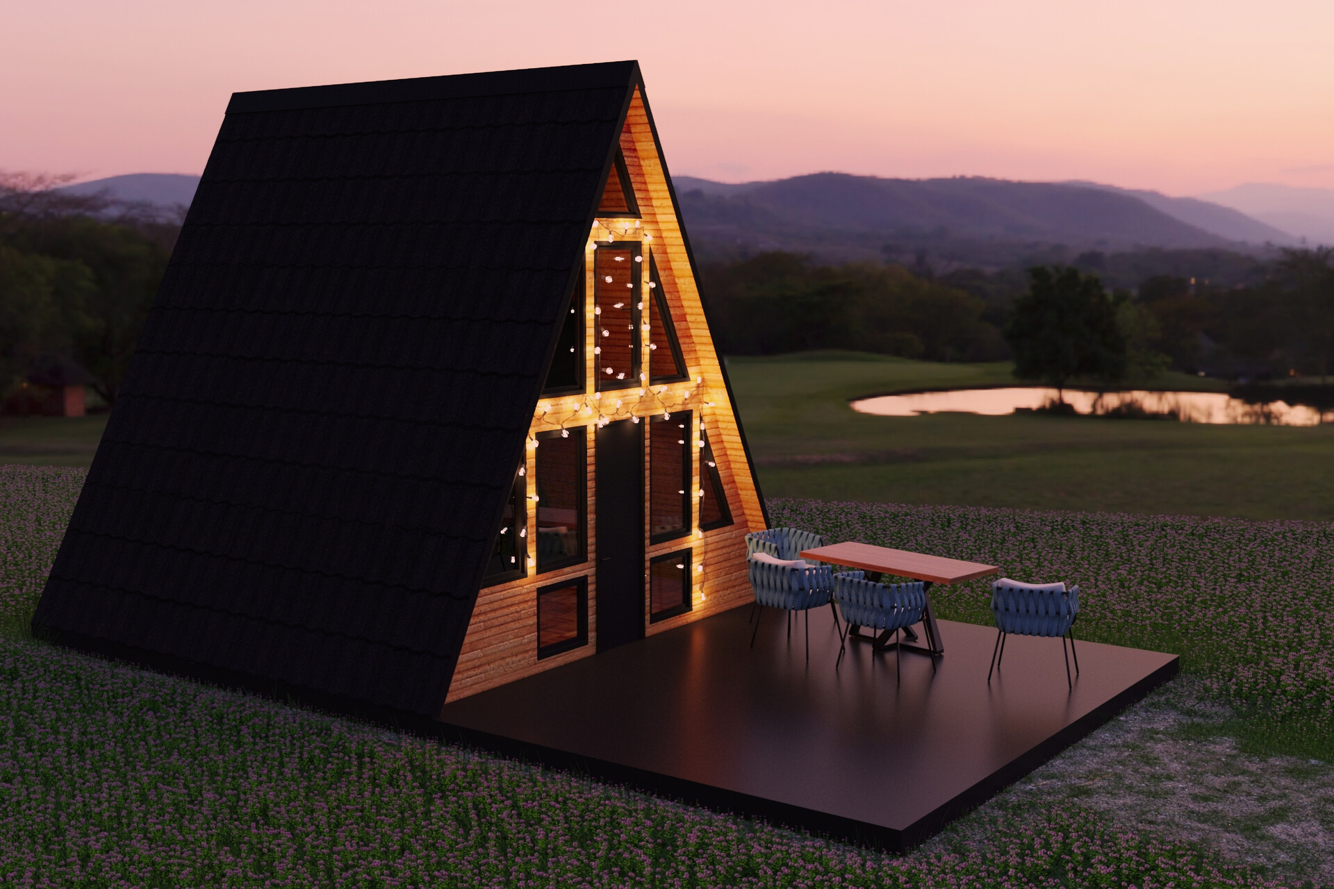 ArtStation - A-Frame House