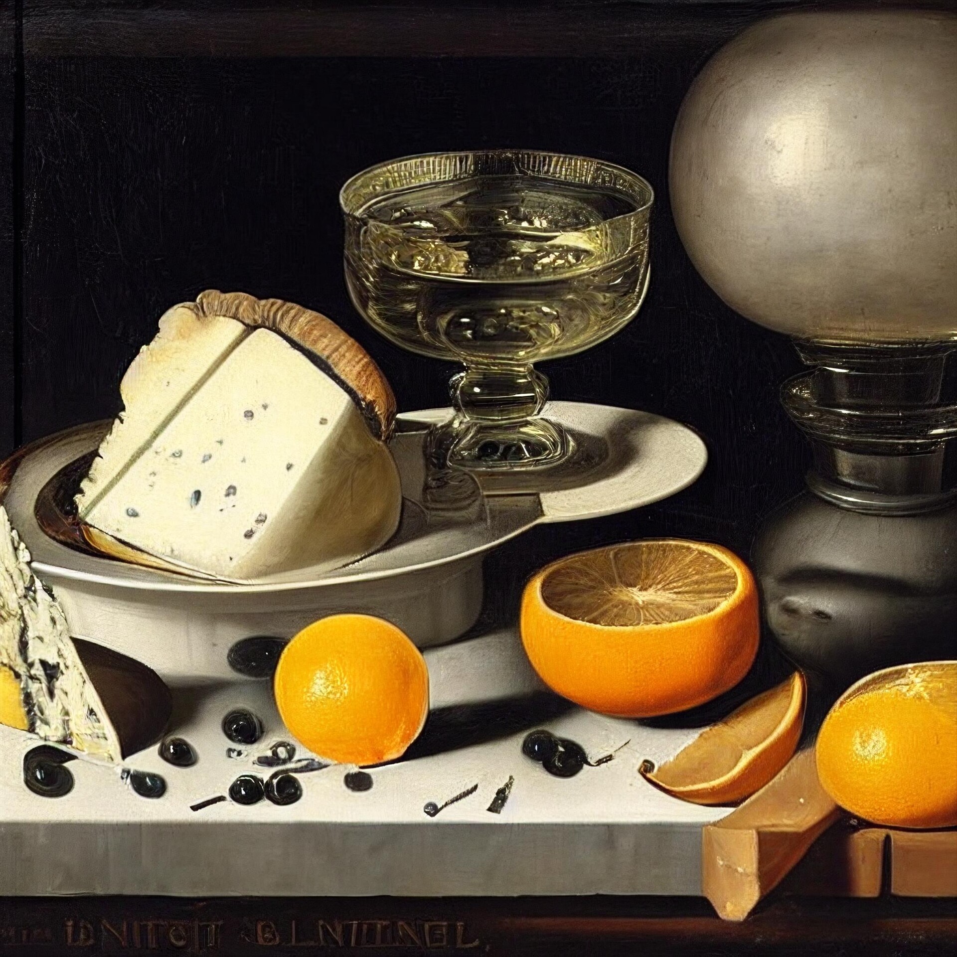 ArtStation - [AI] Still-life banketgens by Pieter Claesz, 1629, peeled ...