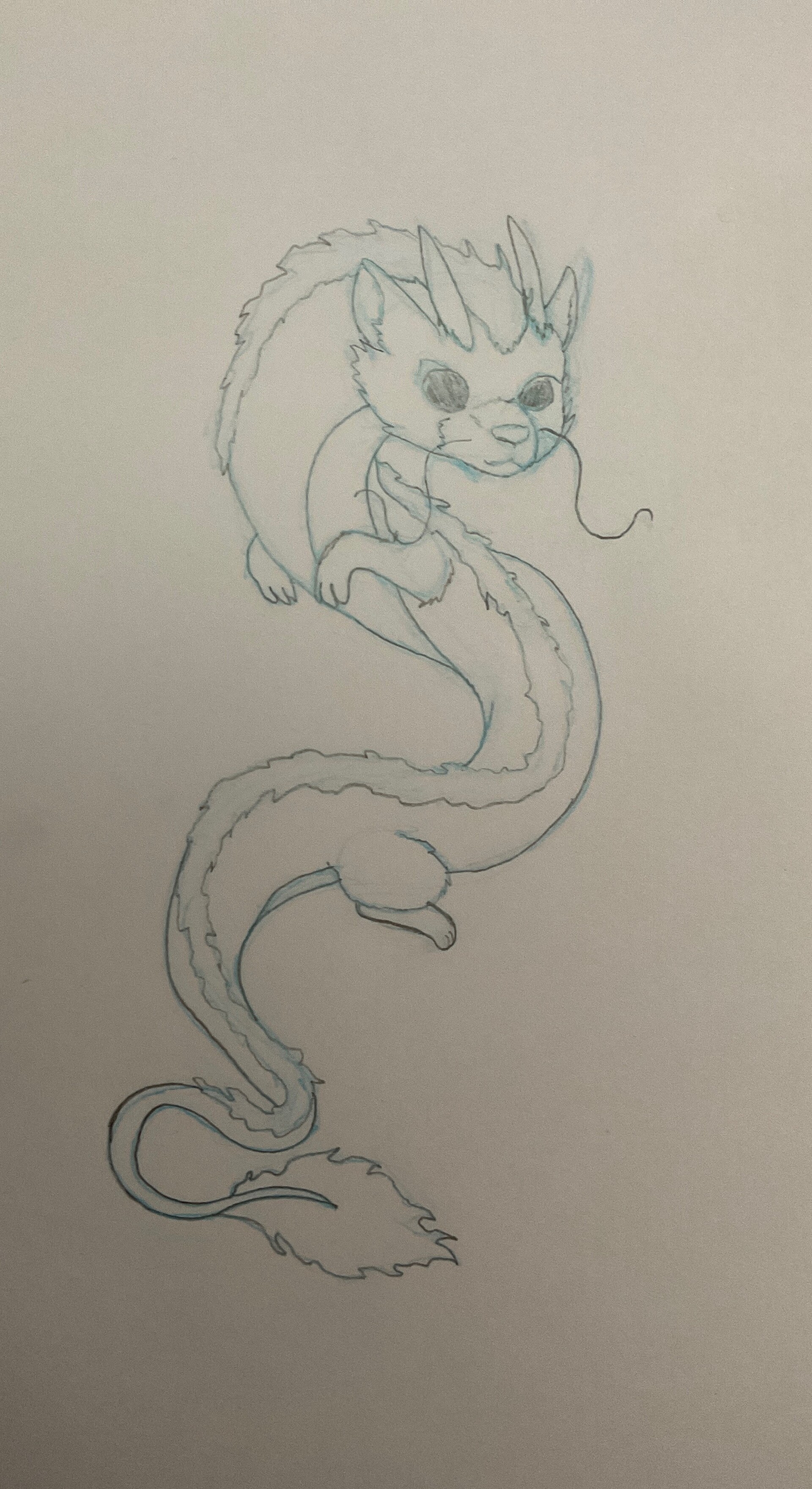 Haku Dragon Drawing