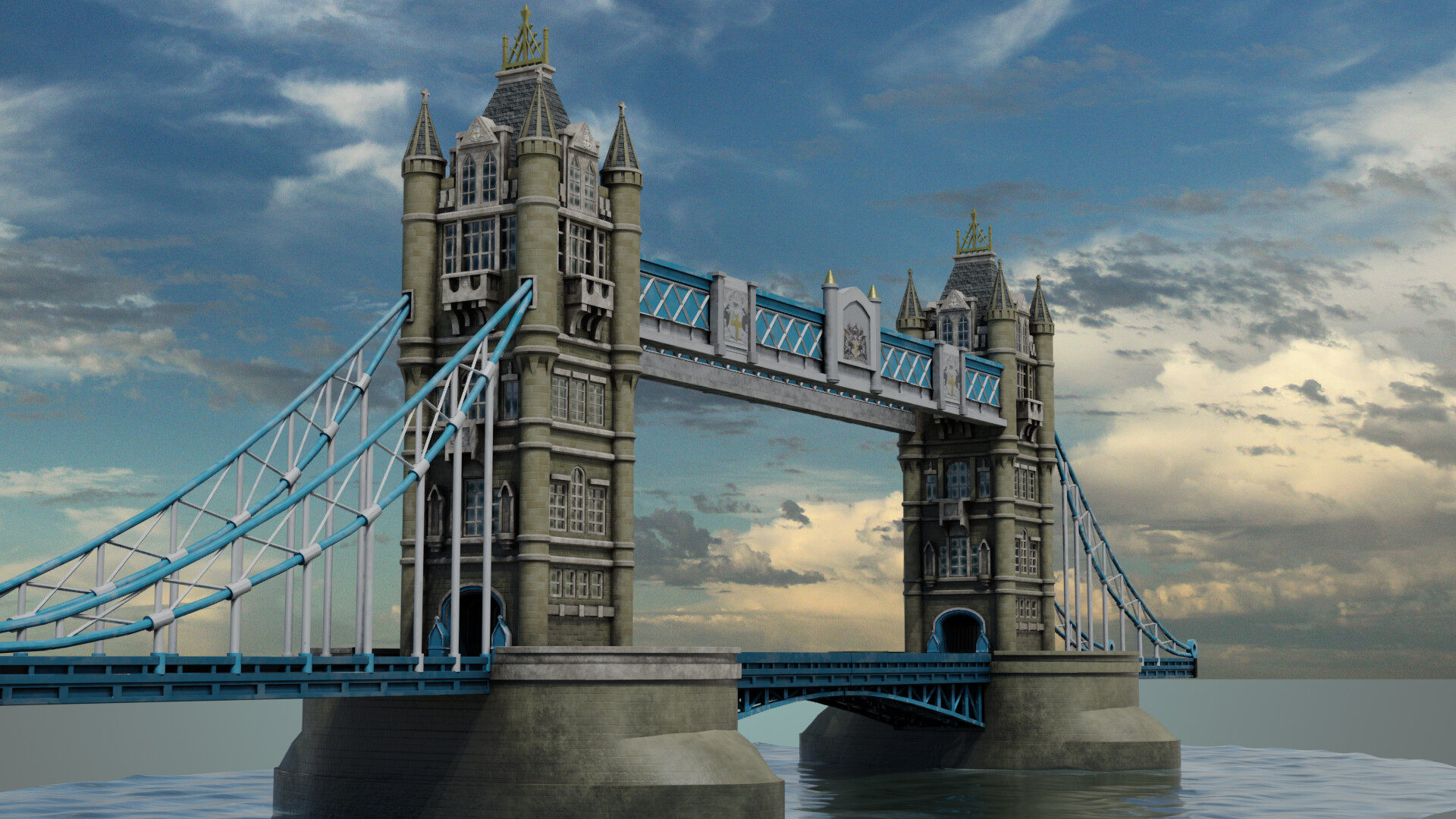 3D Tudor - Blender 3 to Unreal Engine 5 | London Bridge | 3D Model ...