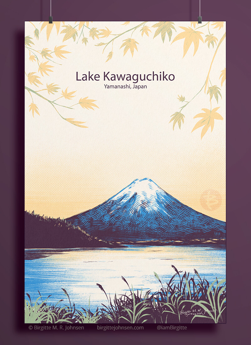 ArtStation - Japanese destination posters - Huely 2022 - Colour palette 1
